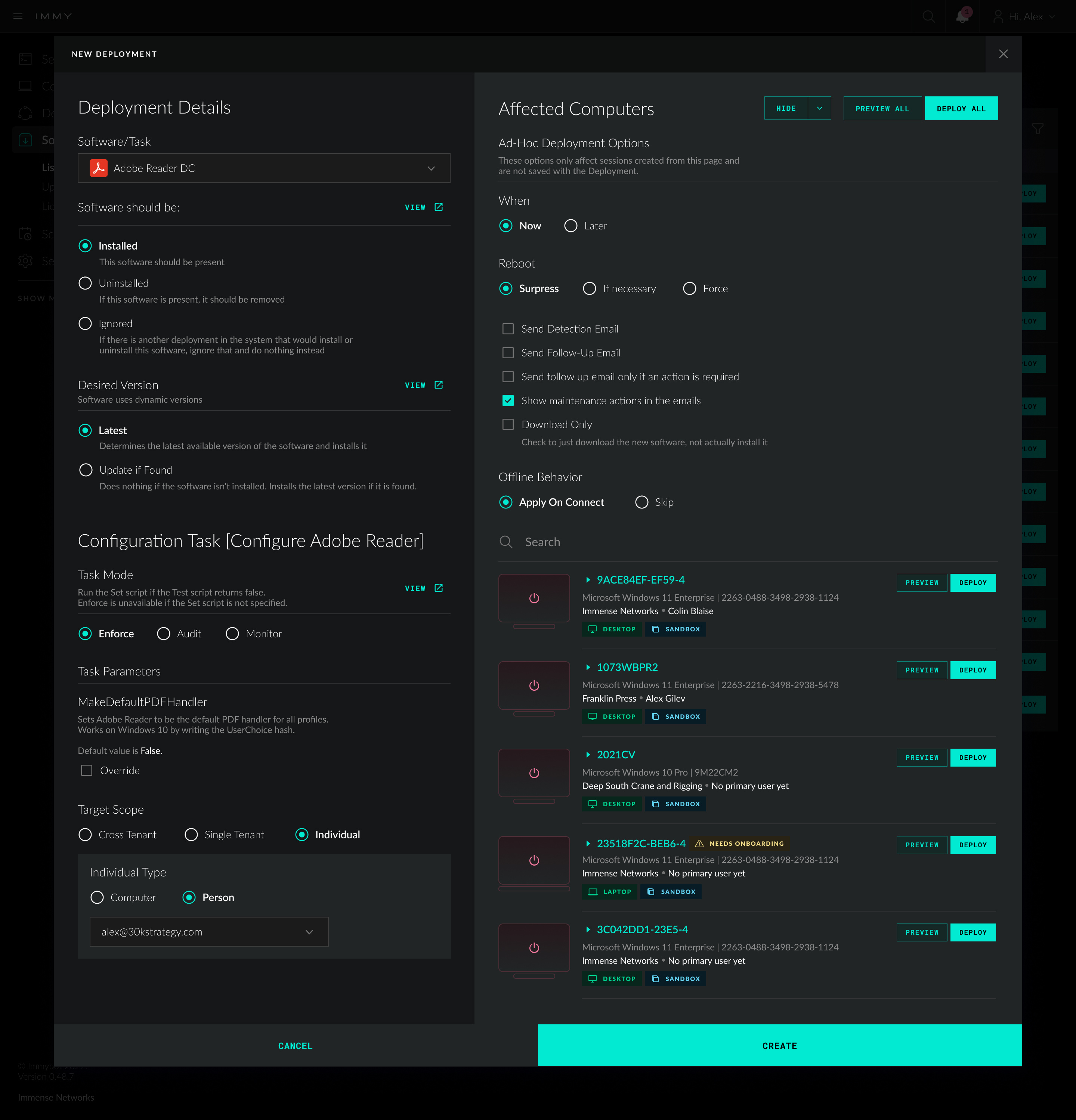 Remote Software setup - Web app by Alex Gilev on Dribbble