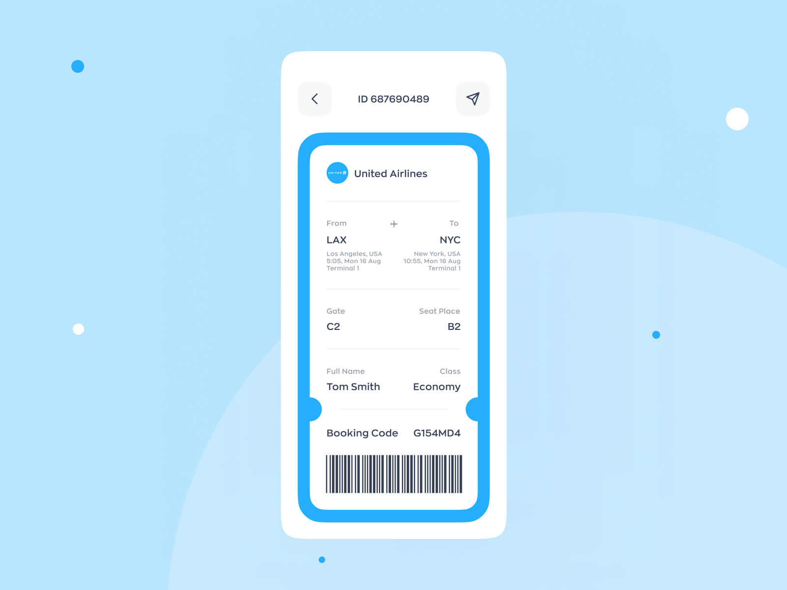 Ticket App - Mobile application concept by Dmitry Lauretsky for Ronas ...