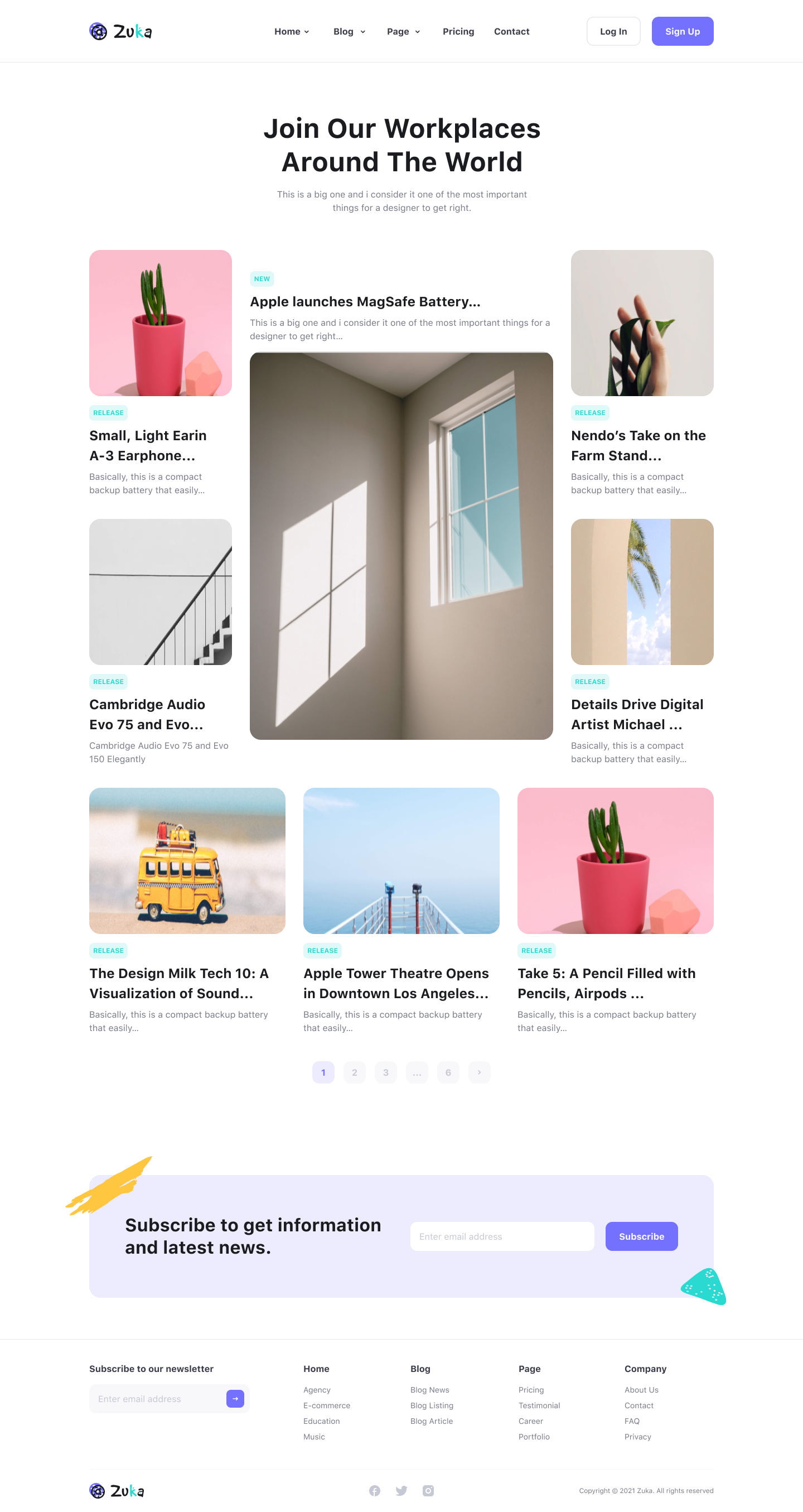 Zuka – Multipurpose Web UI Kit by Capi Product on Dribbble