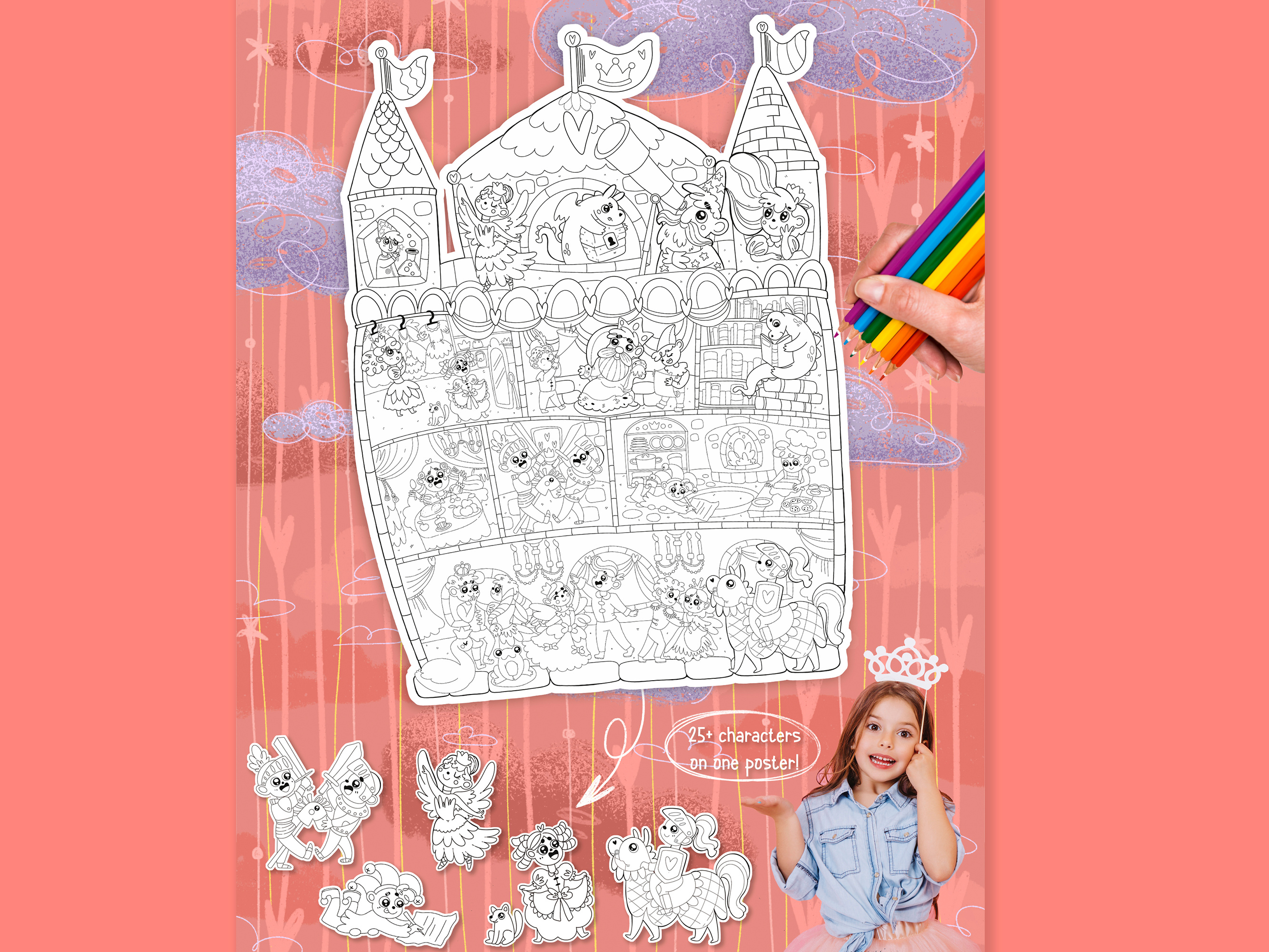 COLORING POSTERS FOR KIDS by Kate Malo on Dribbble