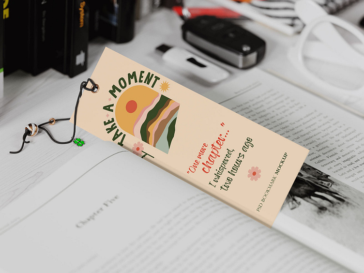 Paper Bookmark Mockup PSD by StreetD on Dribbble