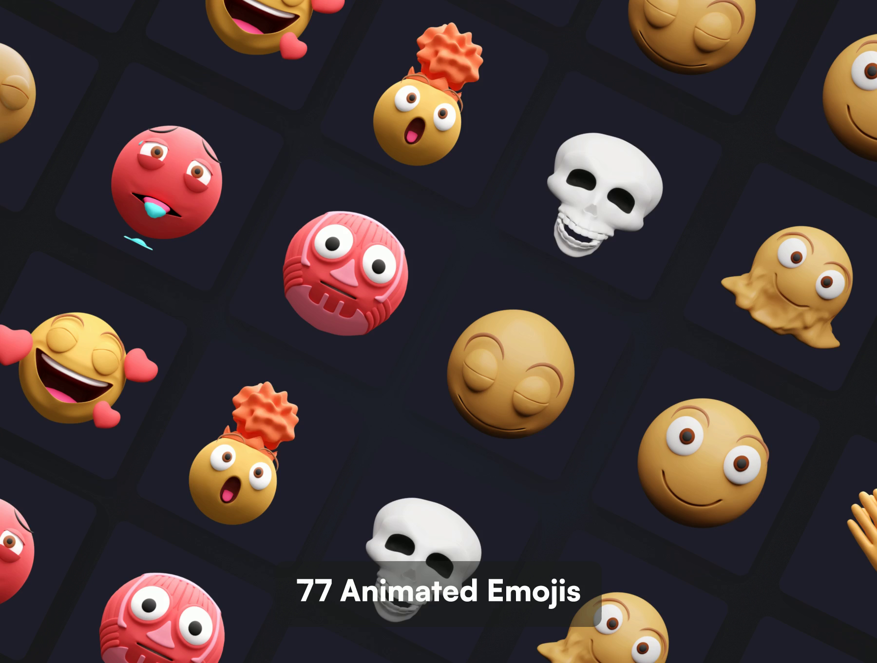 Animated 3d Emoticons By Samuel Briskar 3d Illustrations For Threedee
