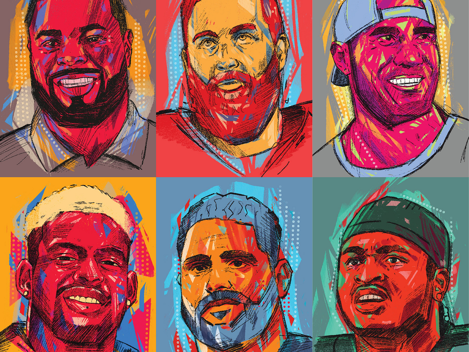 NFL Legends by Arunas Kacinskas on Dribbble