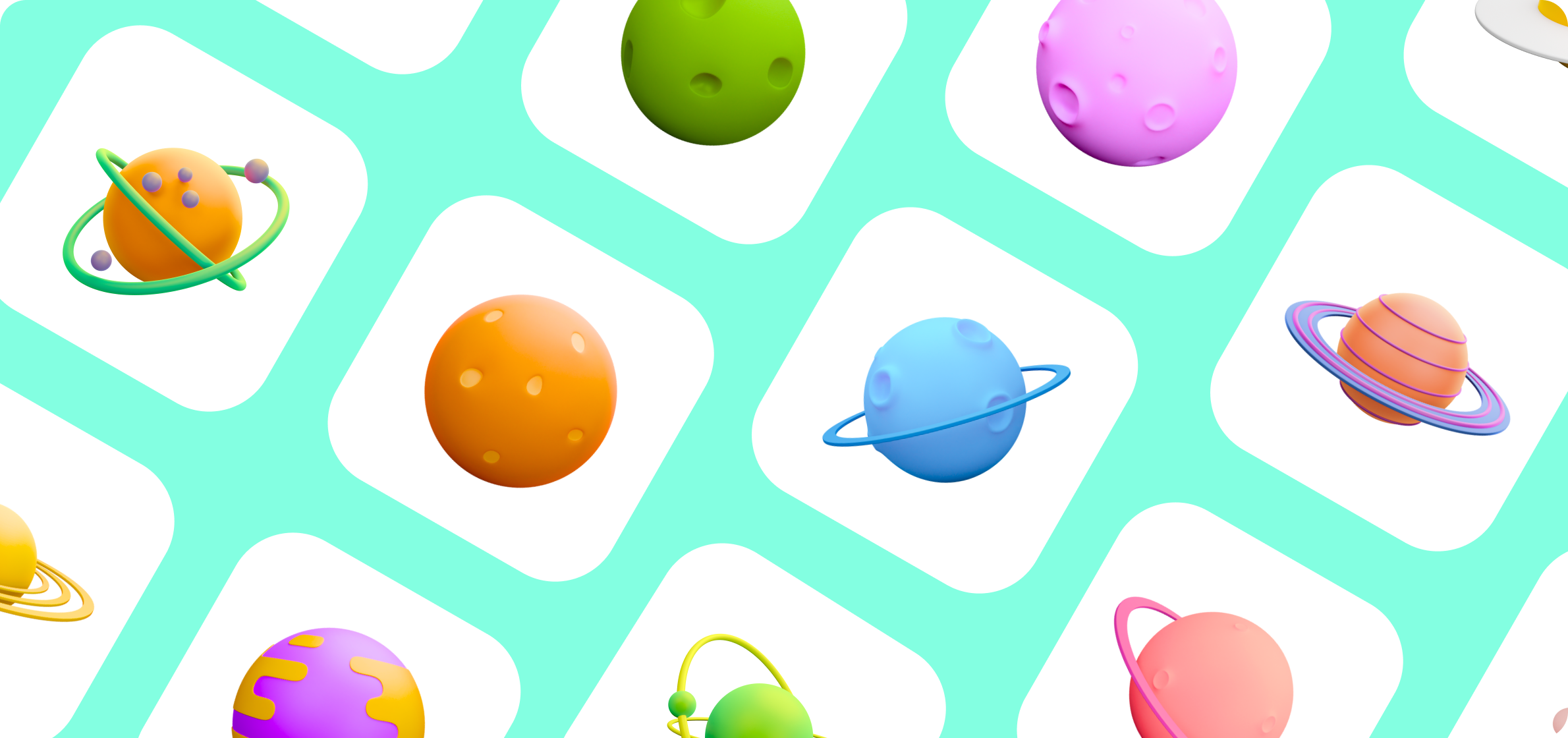 Miniverse 3D planets by Dddkit on Dribbble
