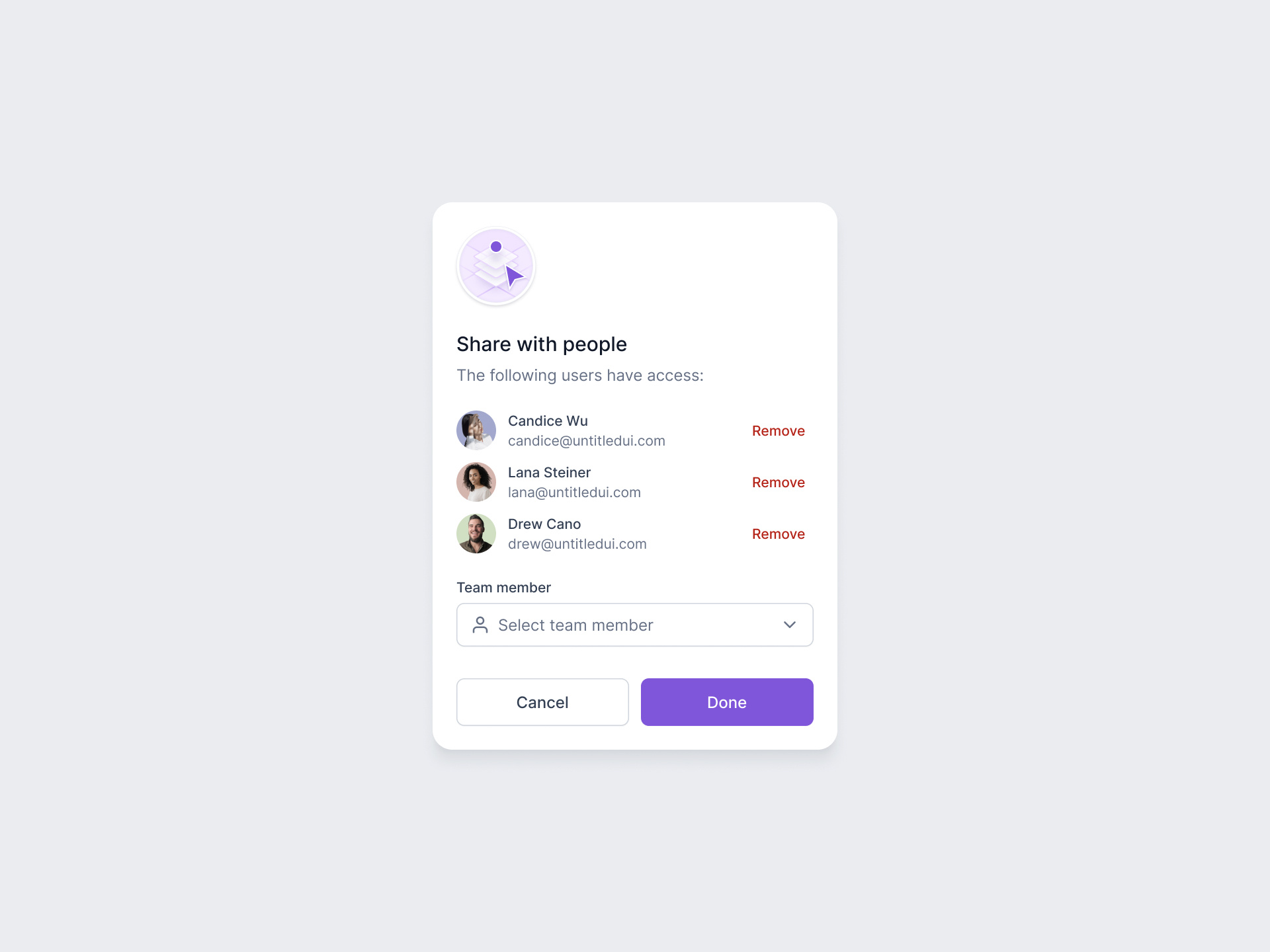 A collection of modals — Untitled UI by Jordan Hughes® on Dribbble