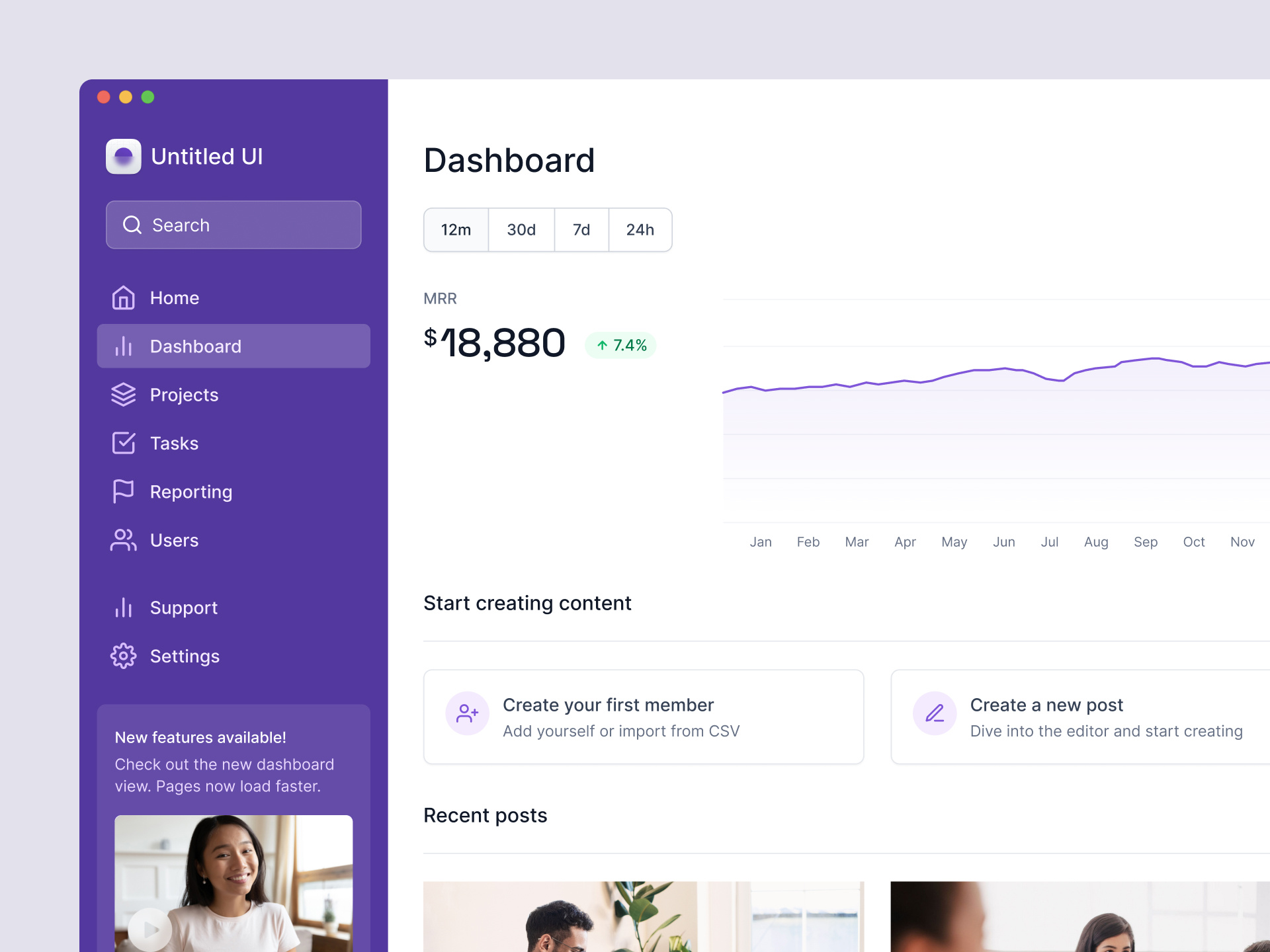 Content management dashboard — Untitled UI by Jordan Hughes® on Dribbble