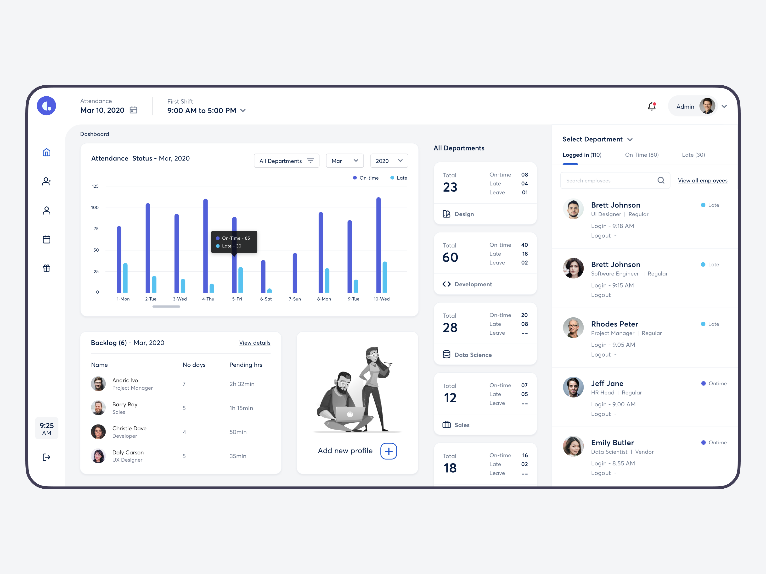 Attendance Dashboard designs, themes, templates and downloadable ...