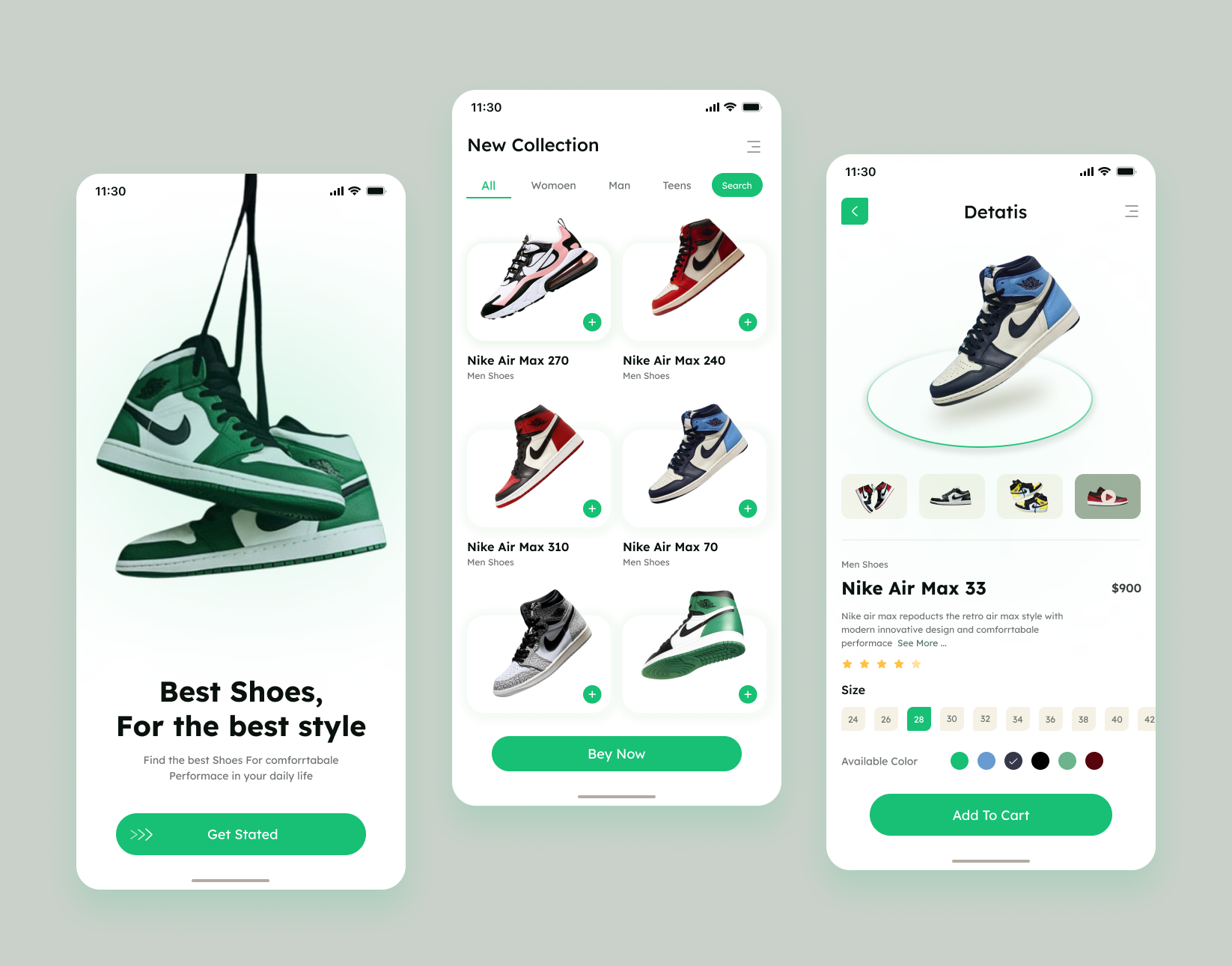 Shoes Fashion E-commerce Mobile App by Amrita Ranjan on Dribbble