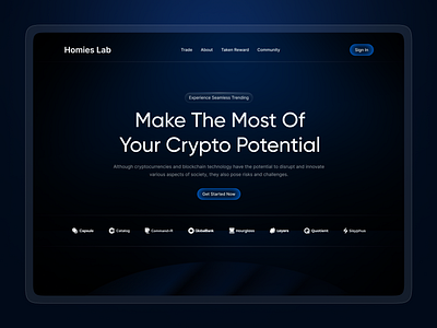 Crypto Token Landing Page by Homies Lab on Dribbble