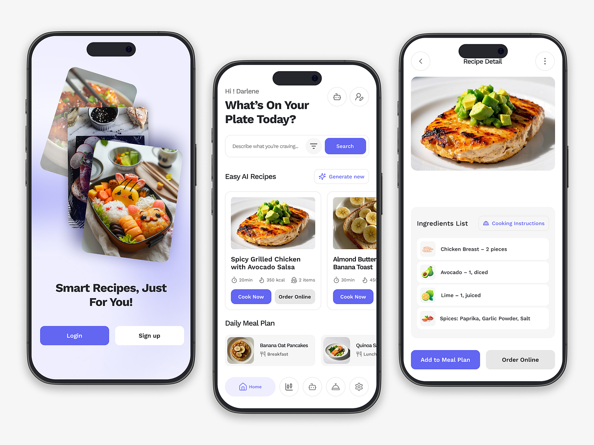 Food Recipe App Design by Mostafizur Rahaman on Dribbble