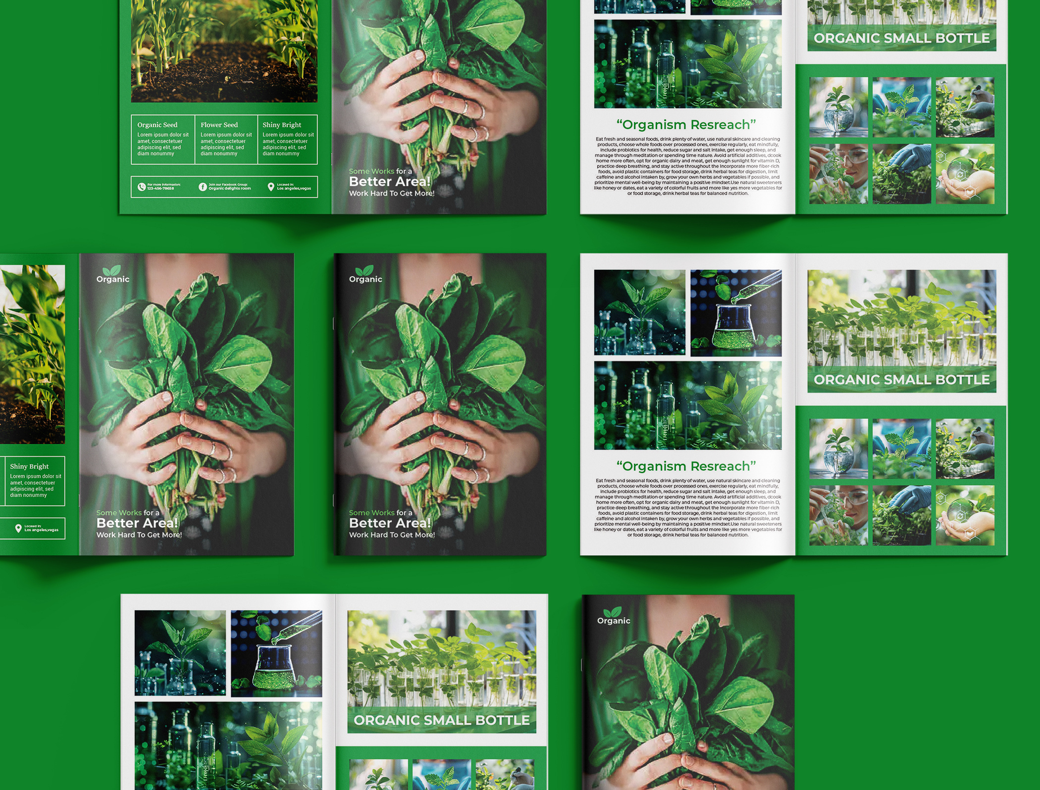 Organic Brochure | Proffesional Brochure | Brochure🍃 by Bristy Sultana ...
