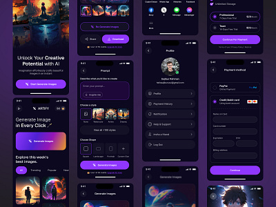 AI Image Generation App Design by Naiem Islam on Dribbble