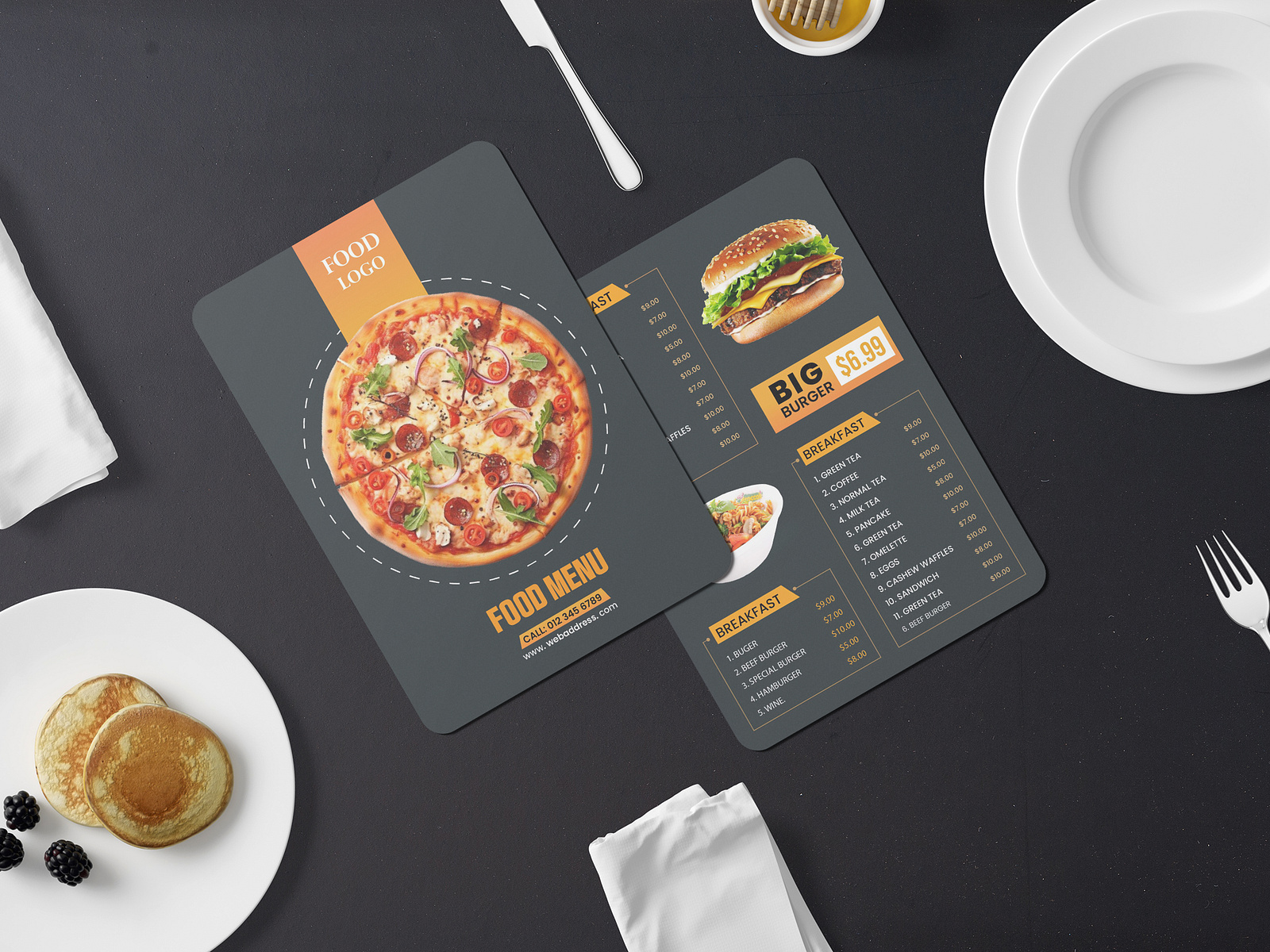 FOOD MENU by TANBIRUL HAQUE ABID on Dribbble