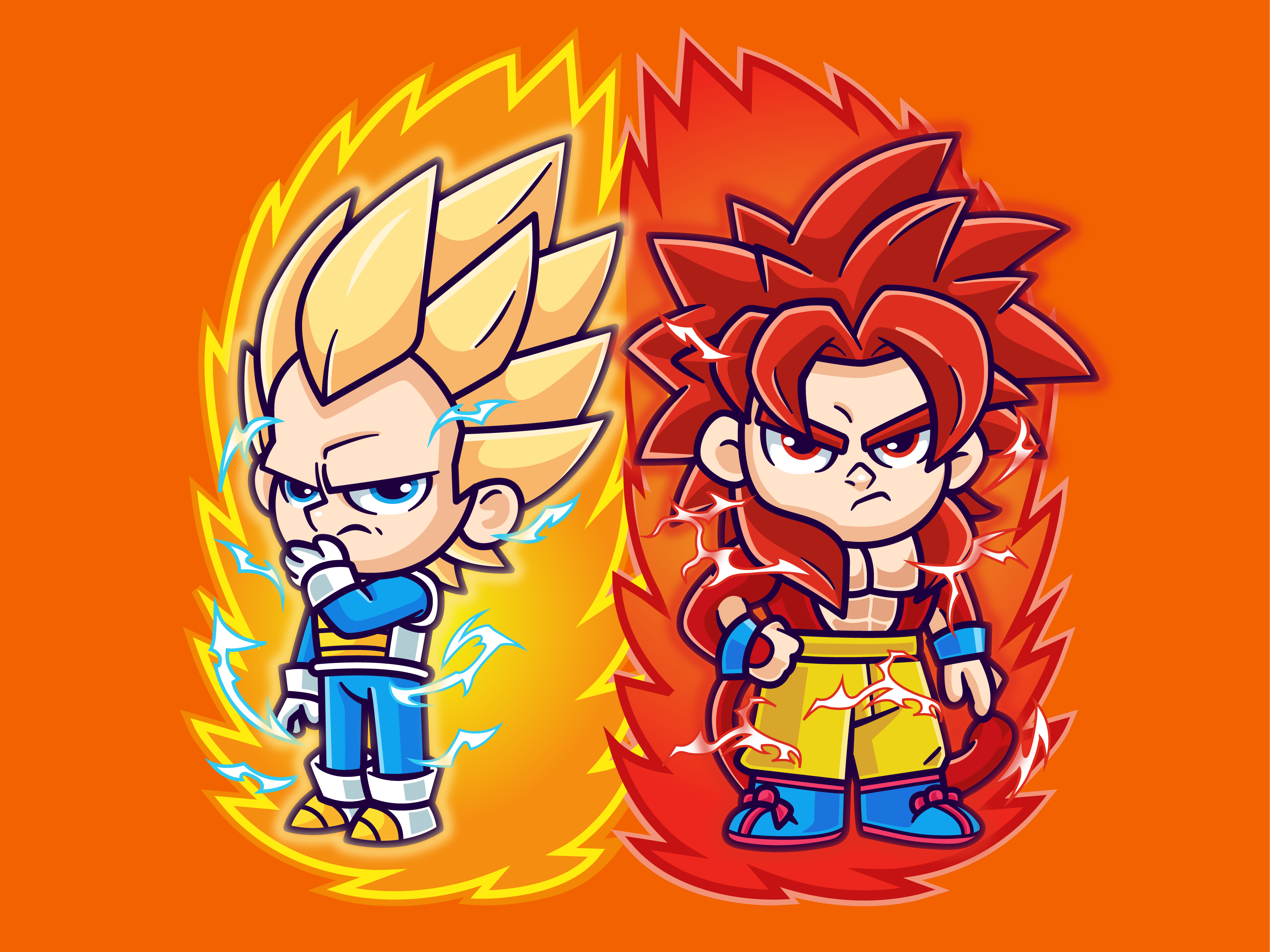 Goku SSJ4 & Vegeta SSJ3🔥 by catalyst on Dribbble