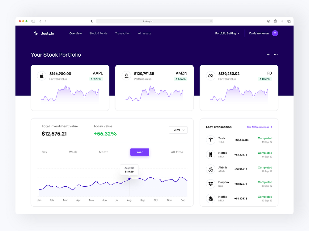 Investing Stock Platform - Landing Page by Bagas Prayogo for Morva Labs on Dribbble