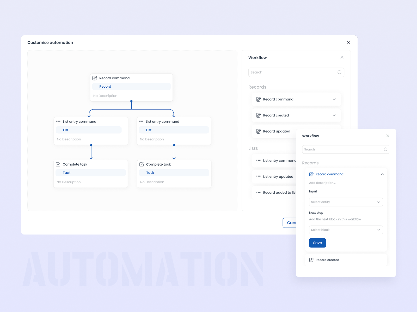 Automation Workflow UI – Minimal & Clean Design by Dinidu Kasun on Dribbble