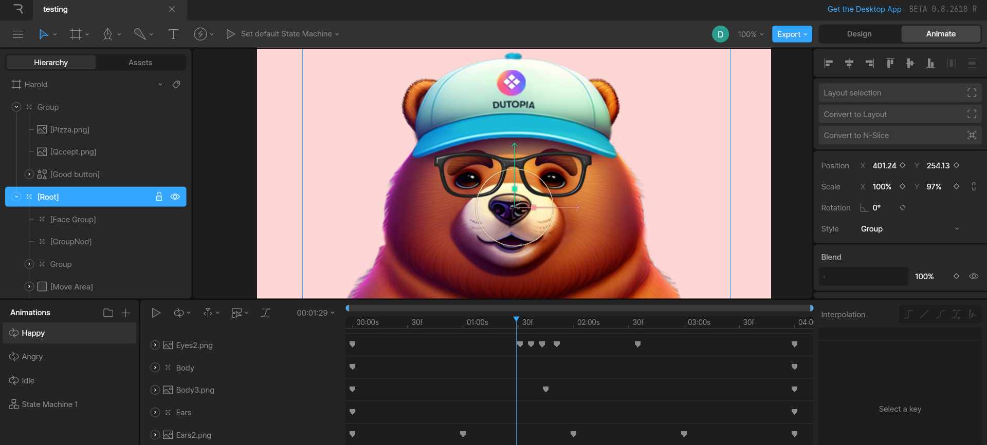 Interactive Rive Animation – 🐻 by Saloneel (The duo designers) on Dribbble