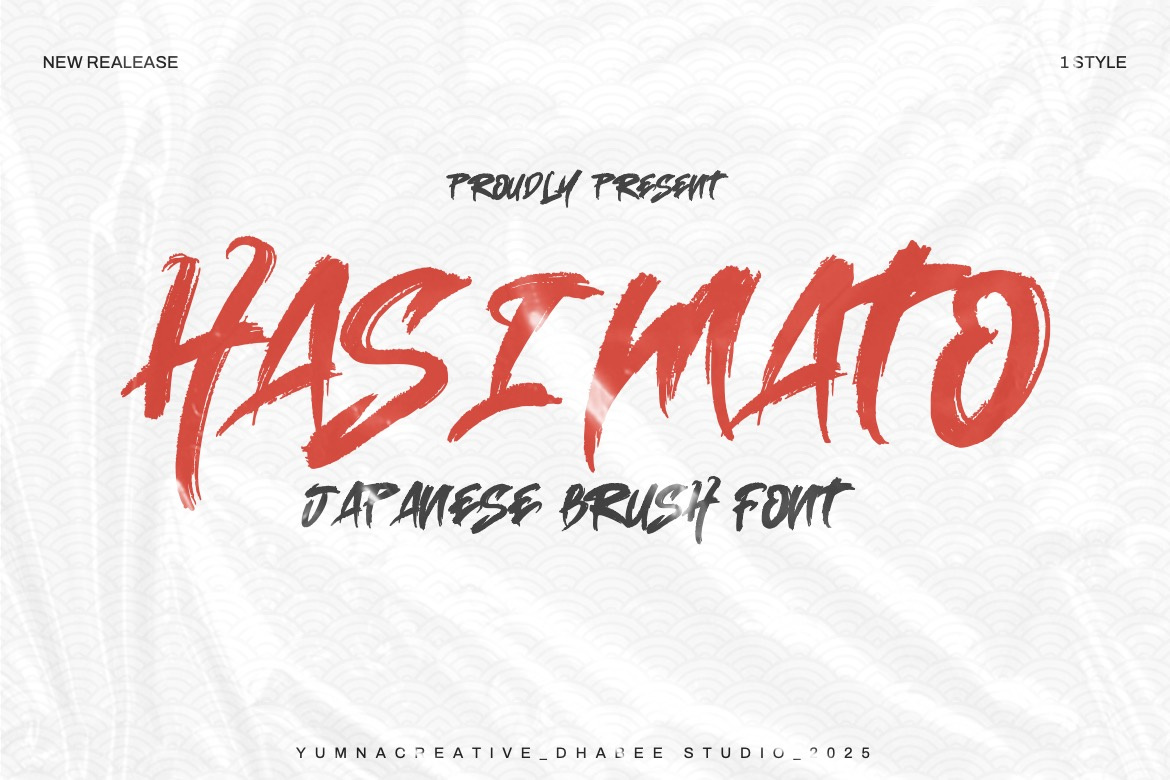 Hasimato – Japan Brush Font by Dhabee Studio on Dribbble