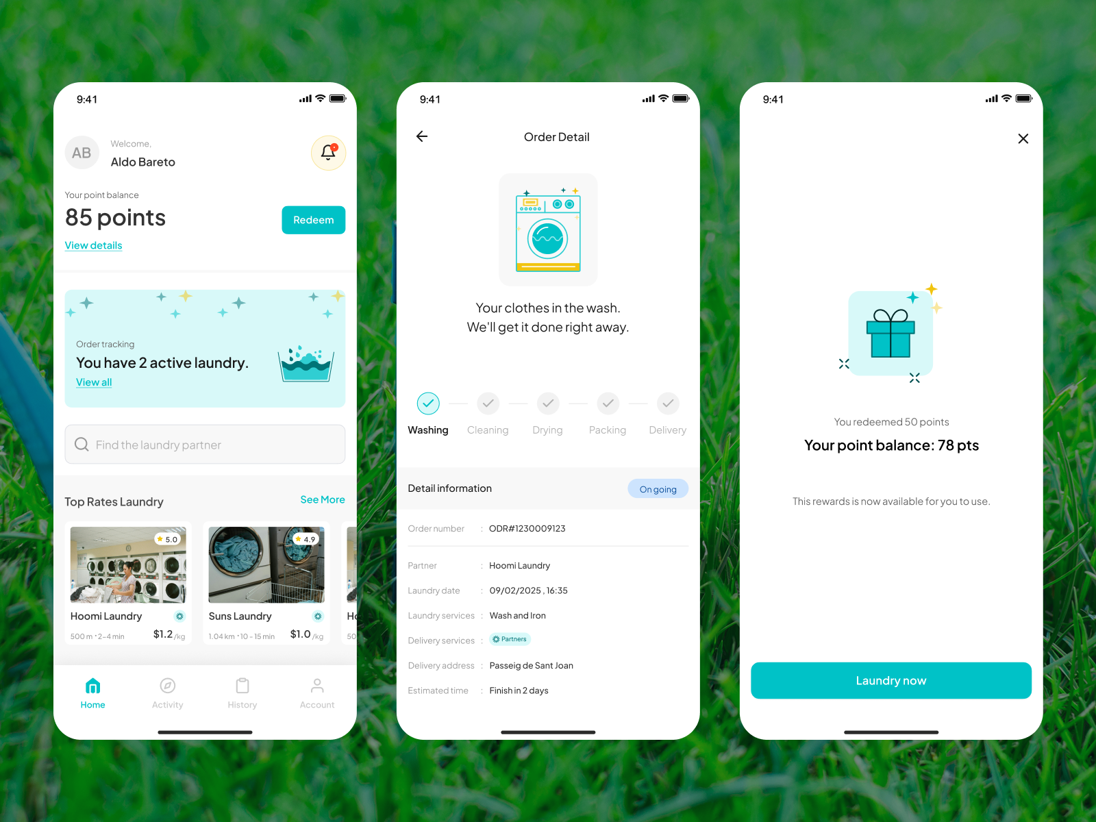 Spinzy - Laundry Mobile App by Rizky Dwi Hidayat on Dribbble