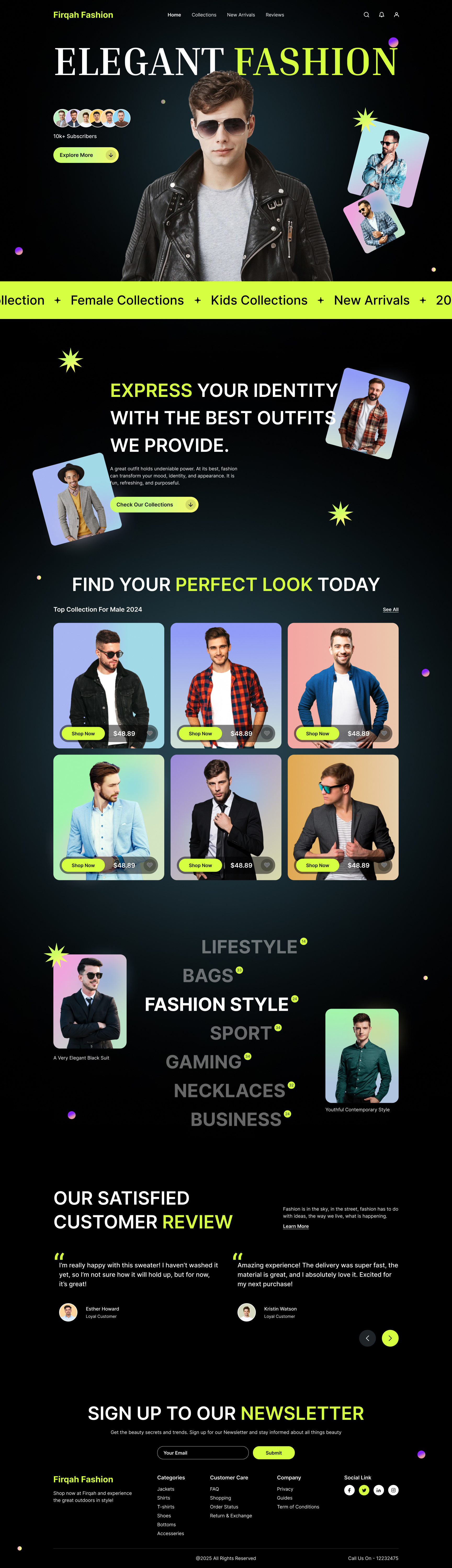 Fashion E-commerce Website | Fashion Landing Page by Md Jonayed Alam on Dribbble