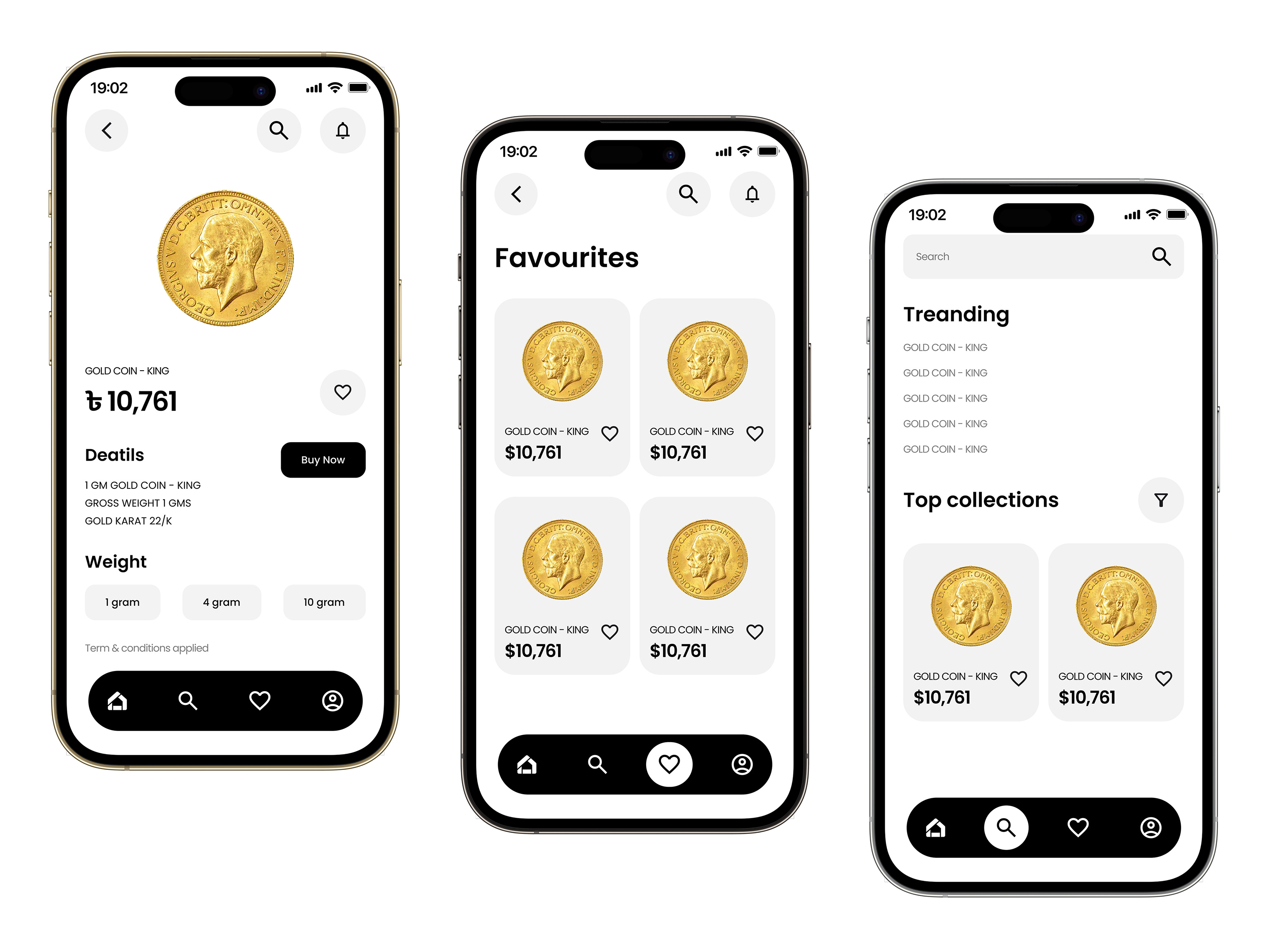 Gold Coin Selling App Ui Design by Apurba Debnath on Dribbble