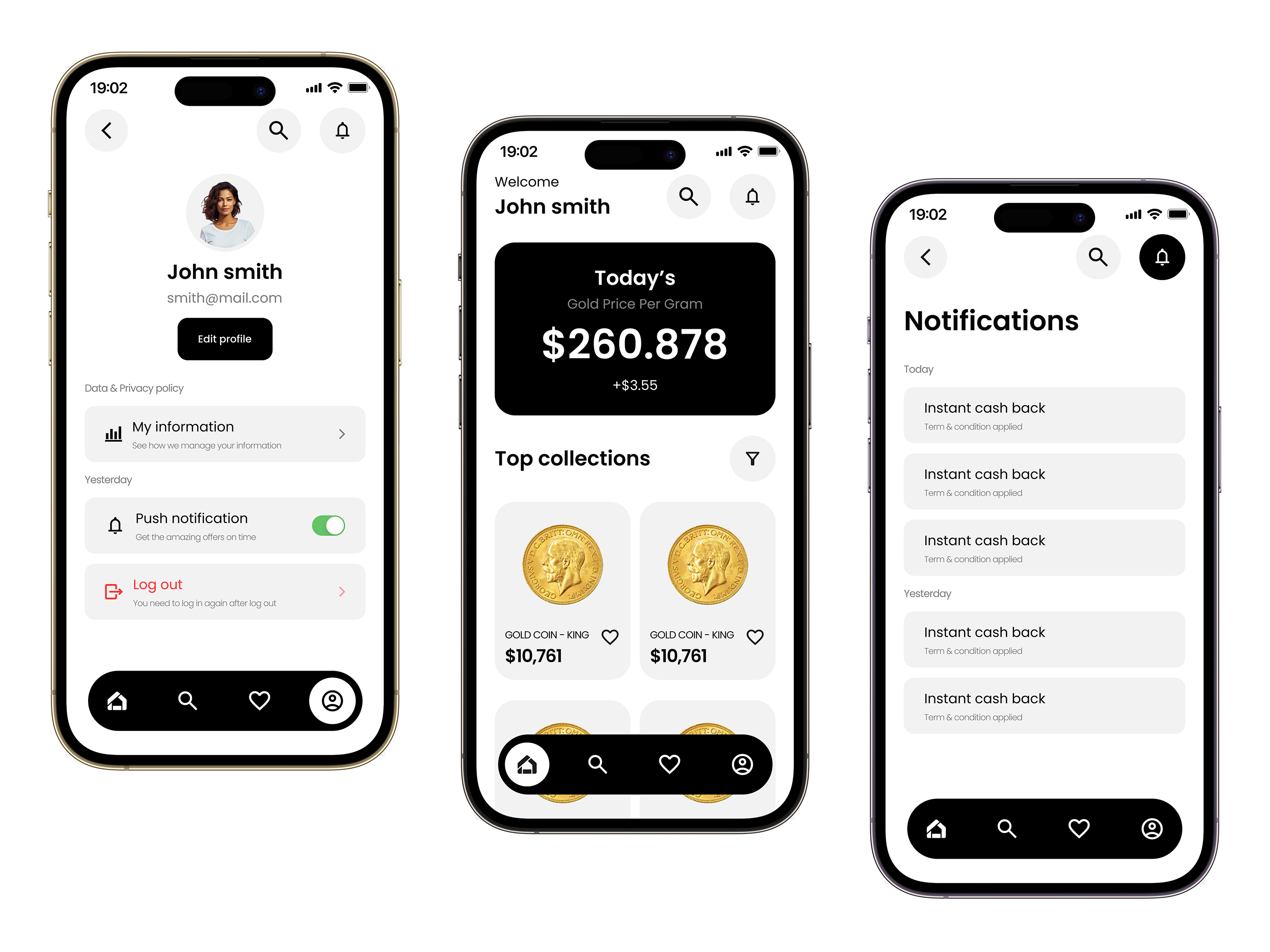 Gold Coin Selling App Ui Design by Apurba Debnath on Dribbble