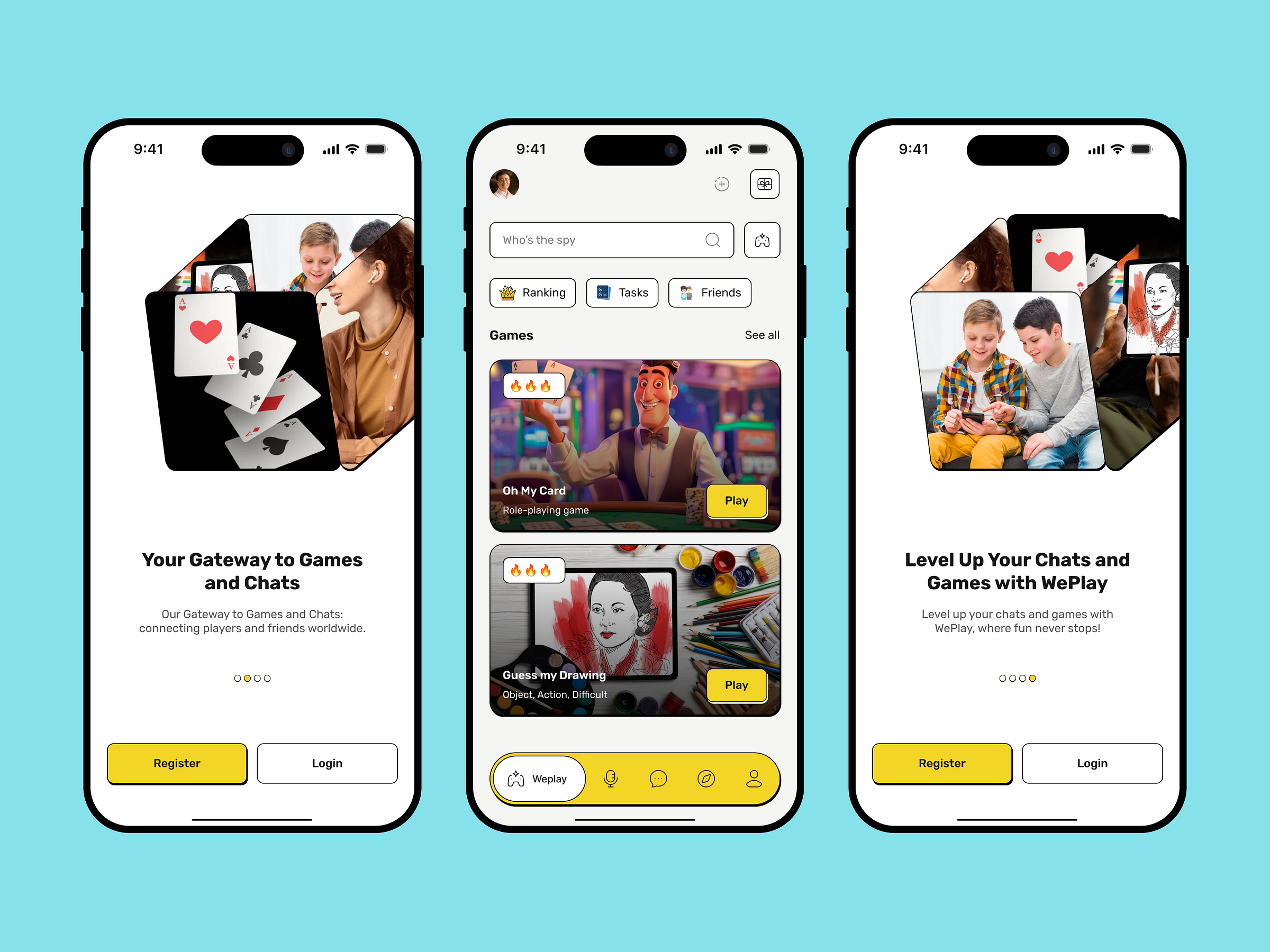 WePlay Game Mobile App by SHEIKH NAEEM on Dribbble