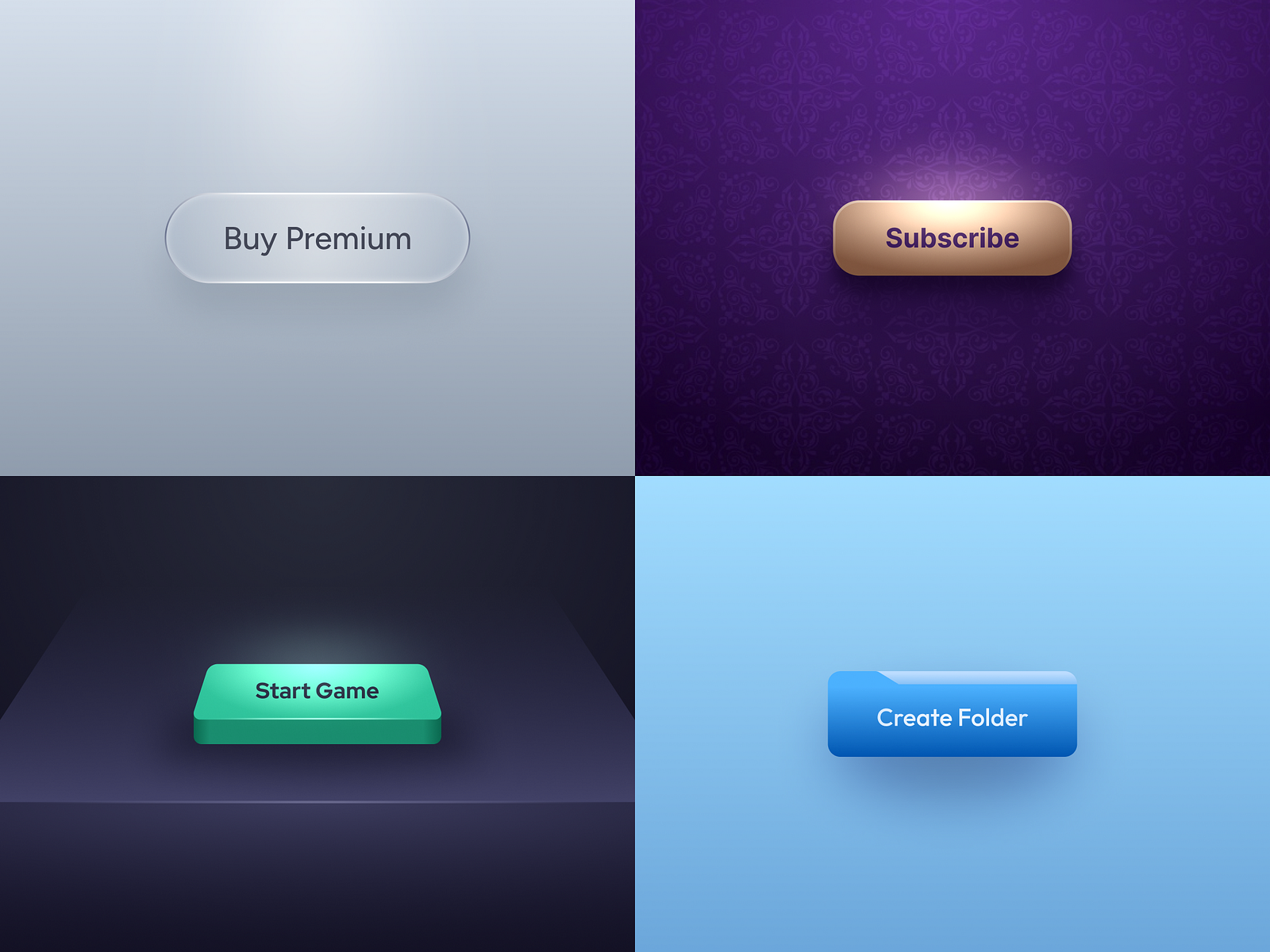 Premium Buttons by Ekta Bhoraniya on Dribbble