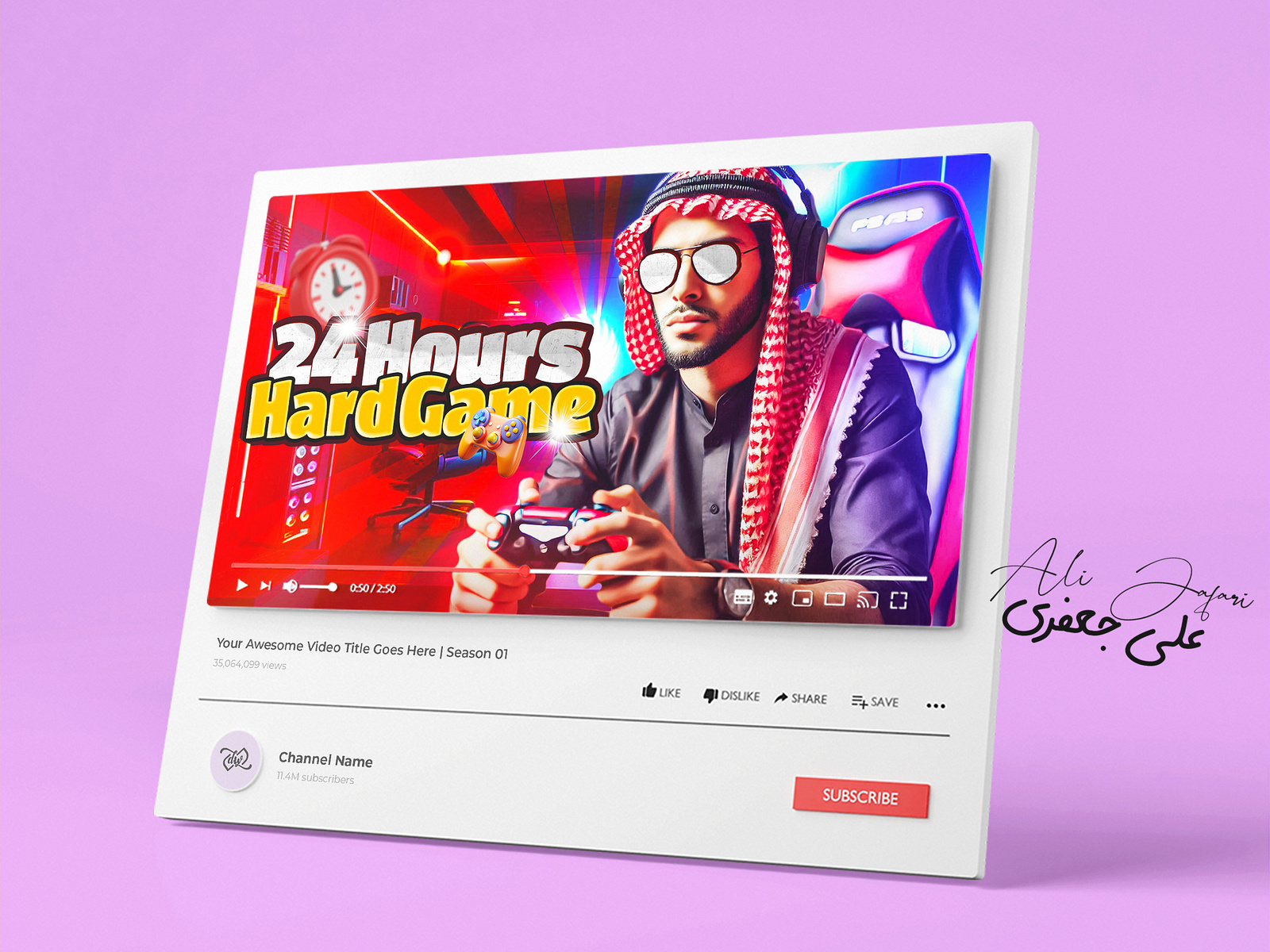 Gaming thumbnail by Ali Jafari on Dribbble