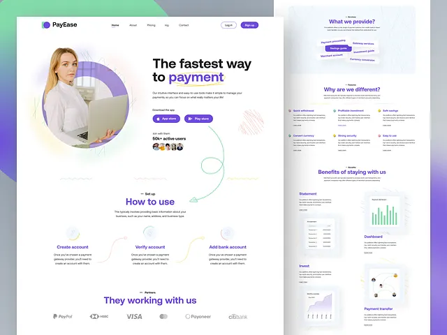 Homepage UI designs, themes, templates and downloadable graphic ...