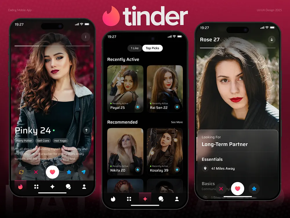 Browse thousands of Tinder images for design inspiration | Dribbble