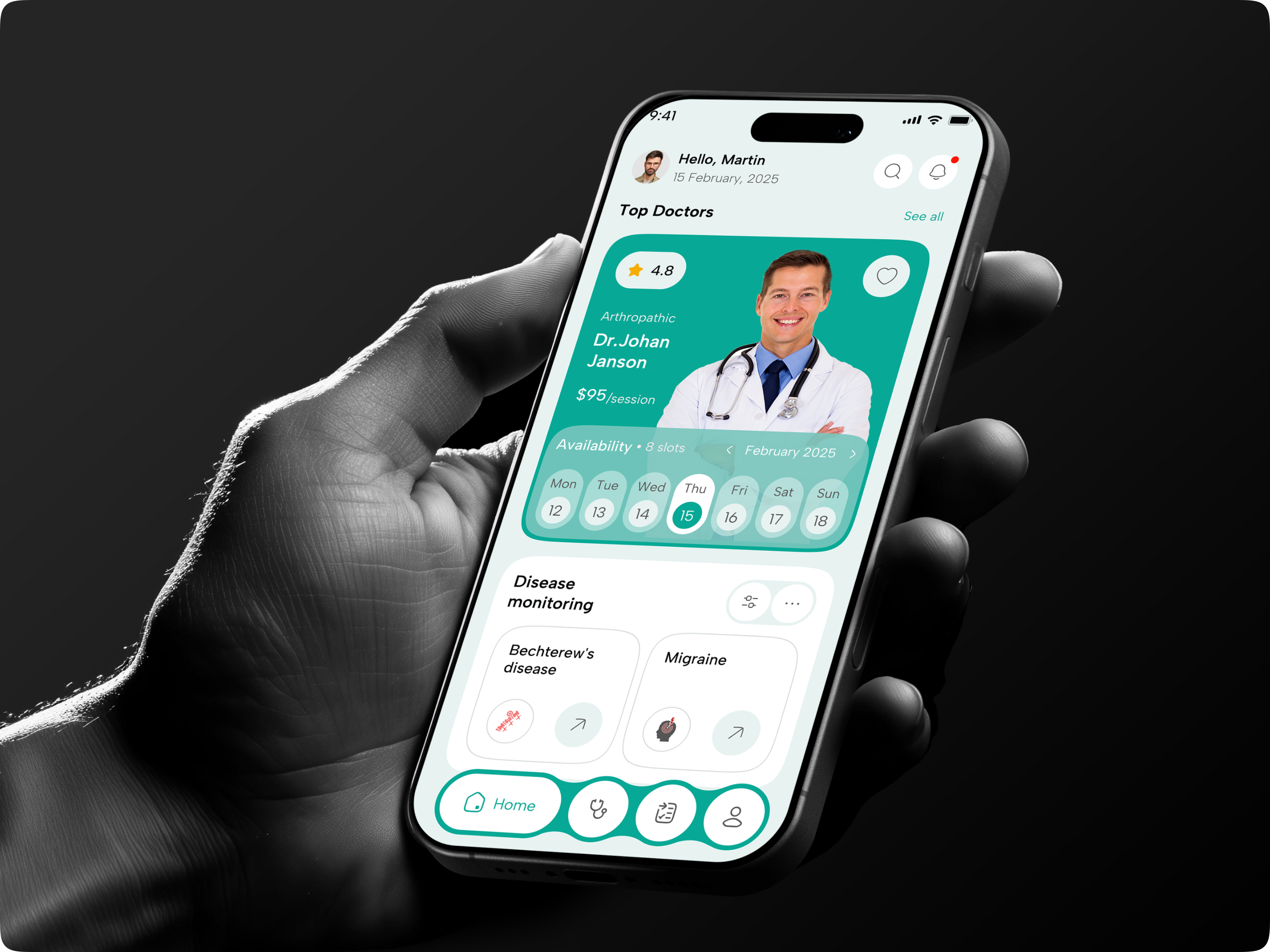 Medical App UI concept — MediCare! 🌿 by Abdullah Al Mamun on Dribbble