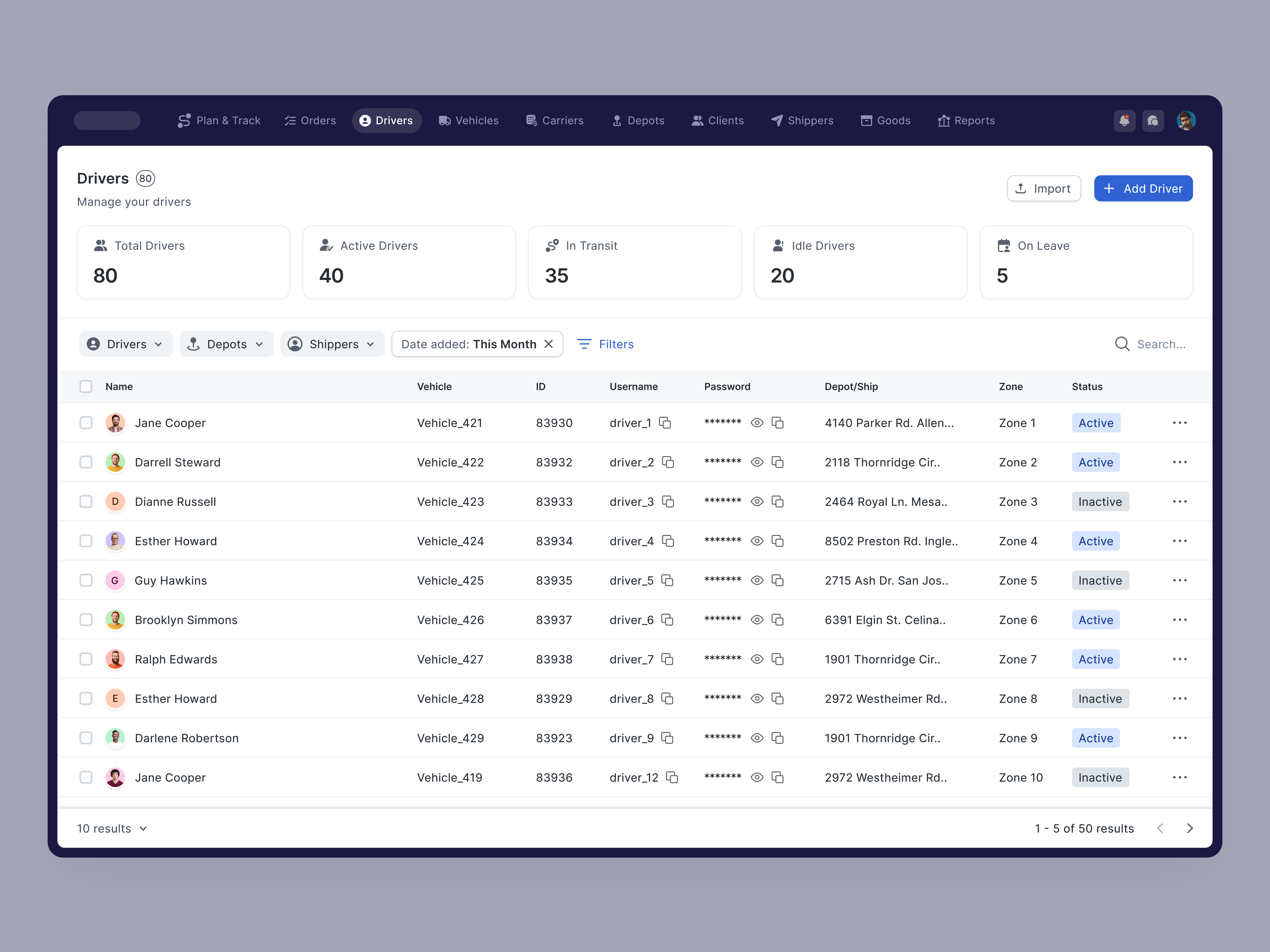 Logistic Platform by Royal Parvej on Dribbble