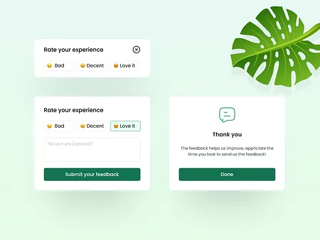 Feedback UI designs, themes, templates and downloadable graphic ...