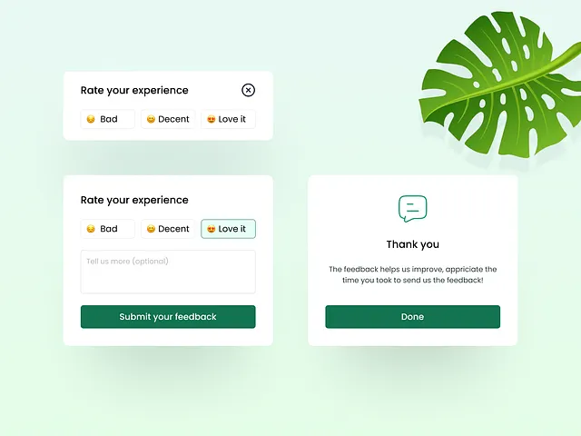 Feedback UI designs, themes, templates and downloadable graphic ...