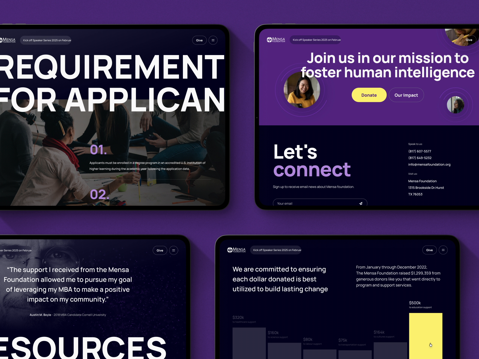 Mensa Foundation by Martin Maderic for GLIDE® on Dribbble