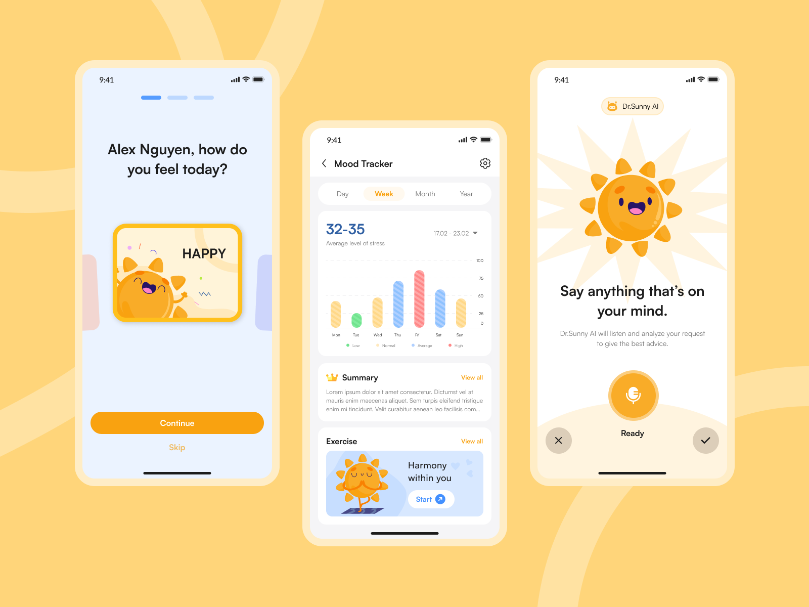 AI Mood Tracker APP | UI Mobile App Design by Capi Product on Dribbble