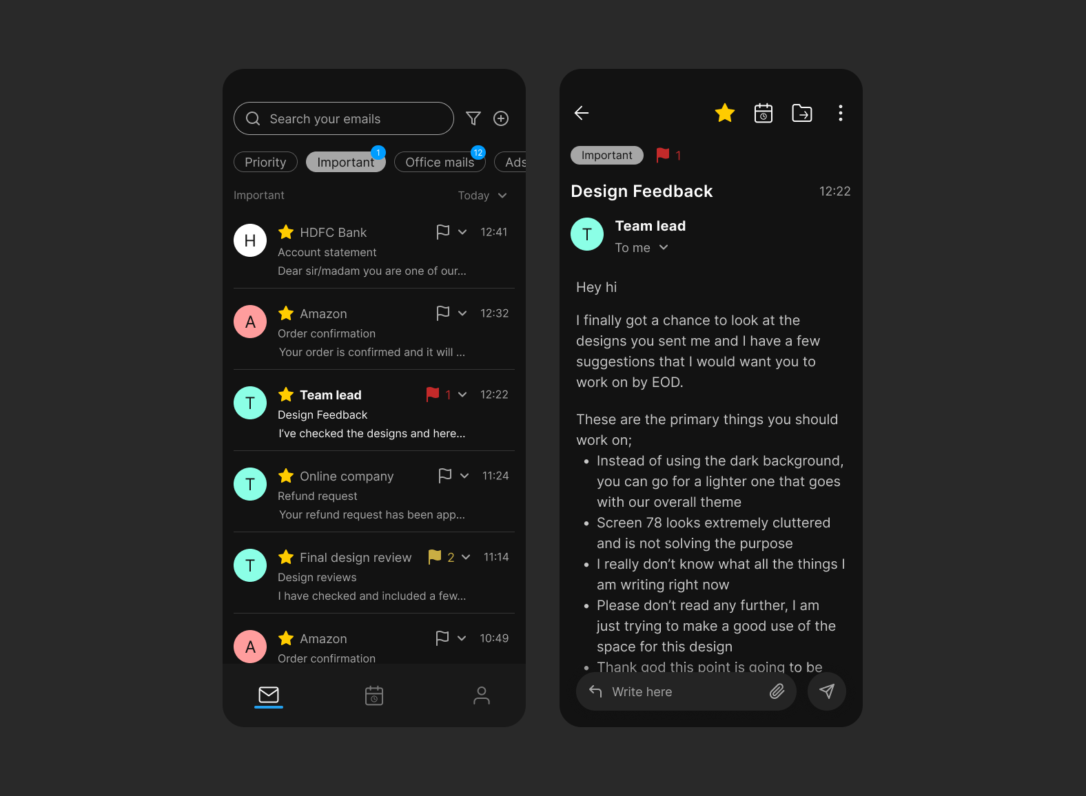 Email management by Khyati Bhavsar on Dribbble