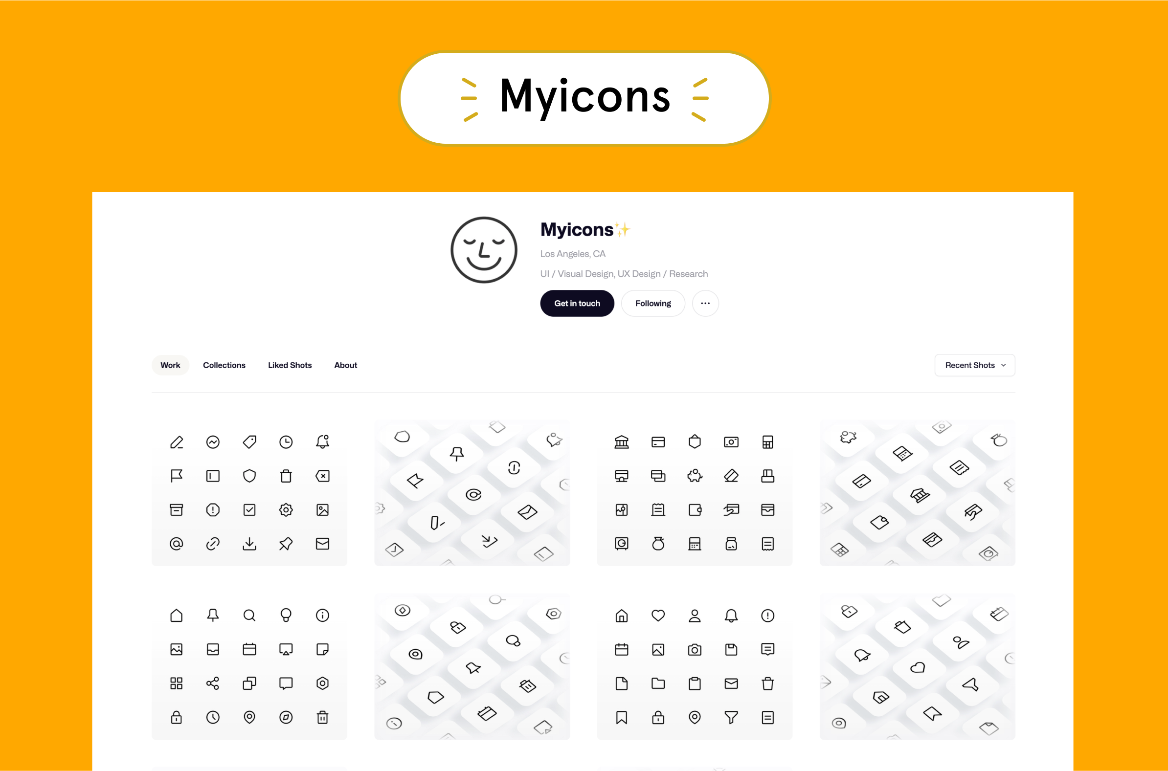 My top 3 icon libraries by Samantha Lopez on Dribbble