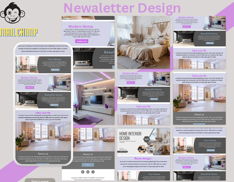 Newsletter Design || Email Template by Mk Humaira on Dribbble