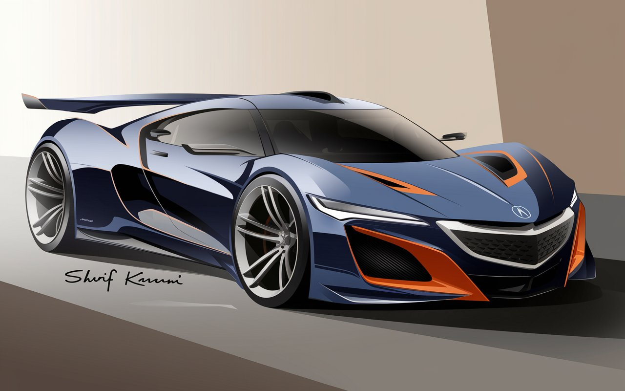Acura Hypercar Exterior Design Sketch By: Sharif Kanani by Sharif ...