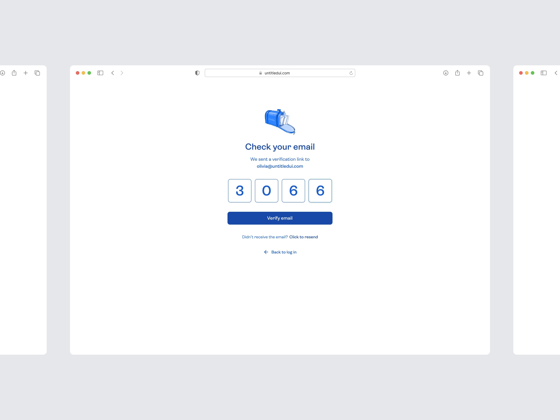 Verify email flow — Untitled UI by Jordan Hughes® on Dribbble