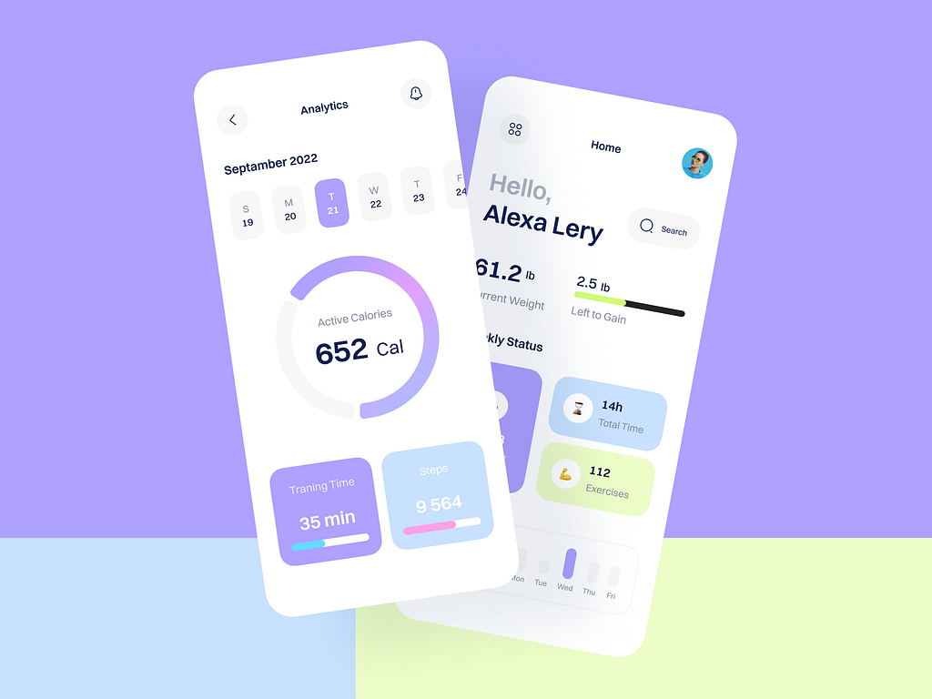 Health Track Mobile App by Finlay Studio for Ui Sharks on Dribbble