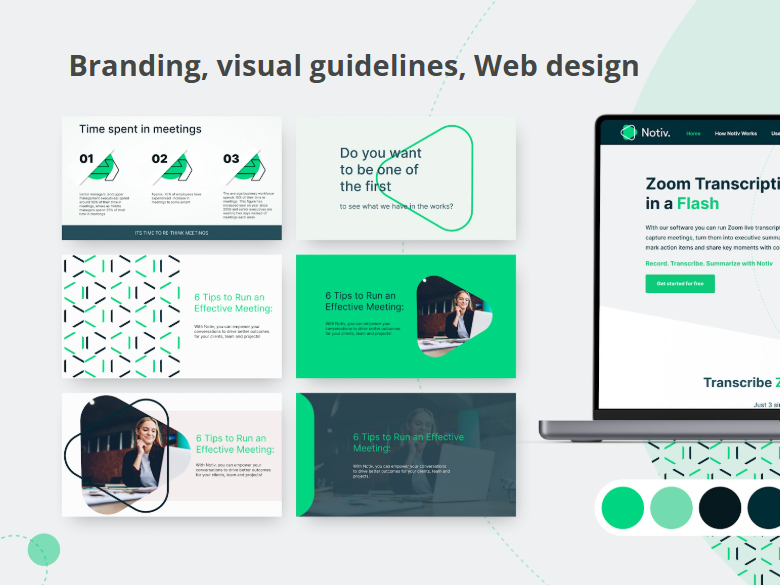 Branding, visual guidelines, Web design by 42DM on Dribbble