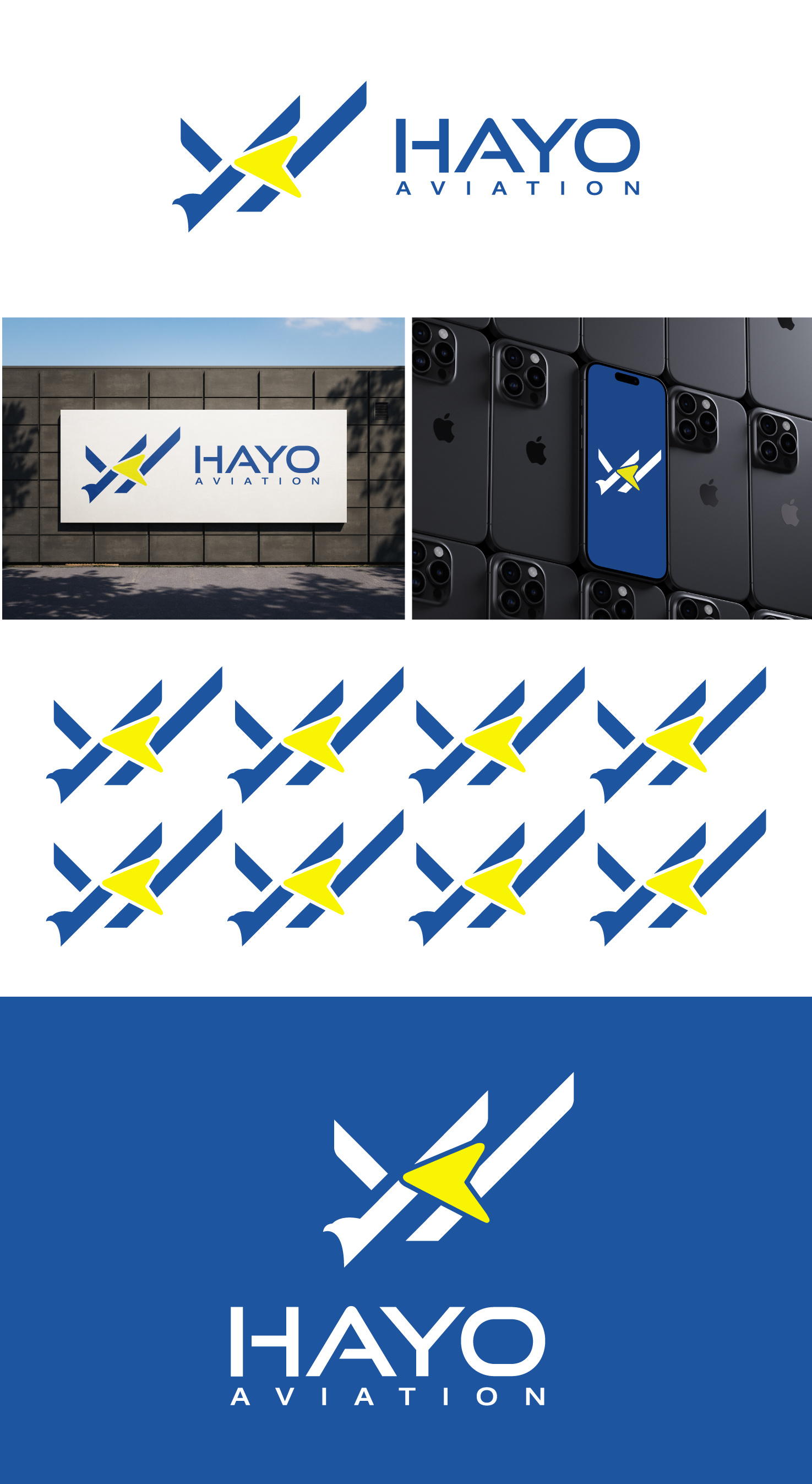 Hayo aviation Logo design by Paras Bali on Dribbble