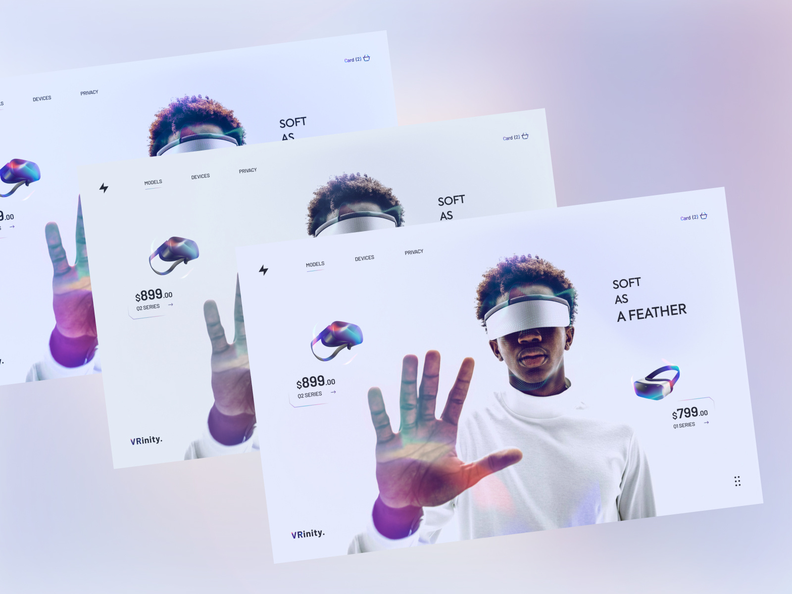 Virtual Reality Headset Website by Duxica on Dribbble