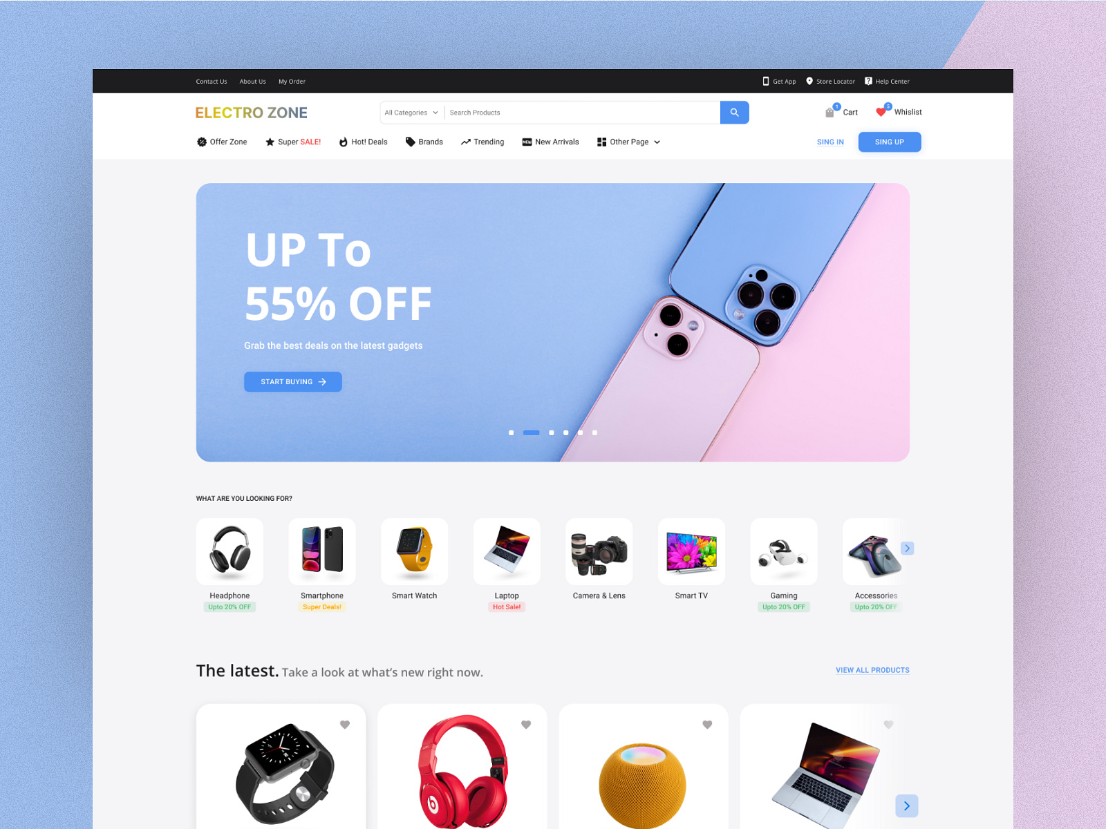 E-commerce - Electronics website by Madbrains Technologies LLP on Dribbble