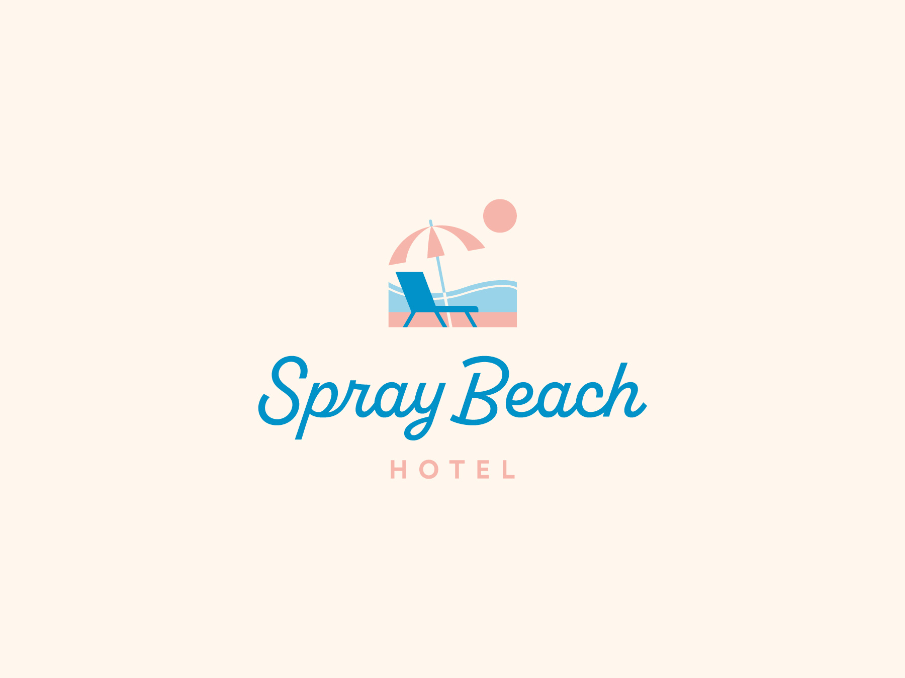 Beach Hotel Logo by Olga on Dribbble