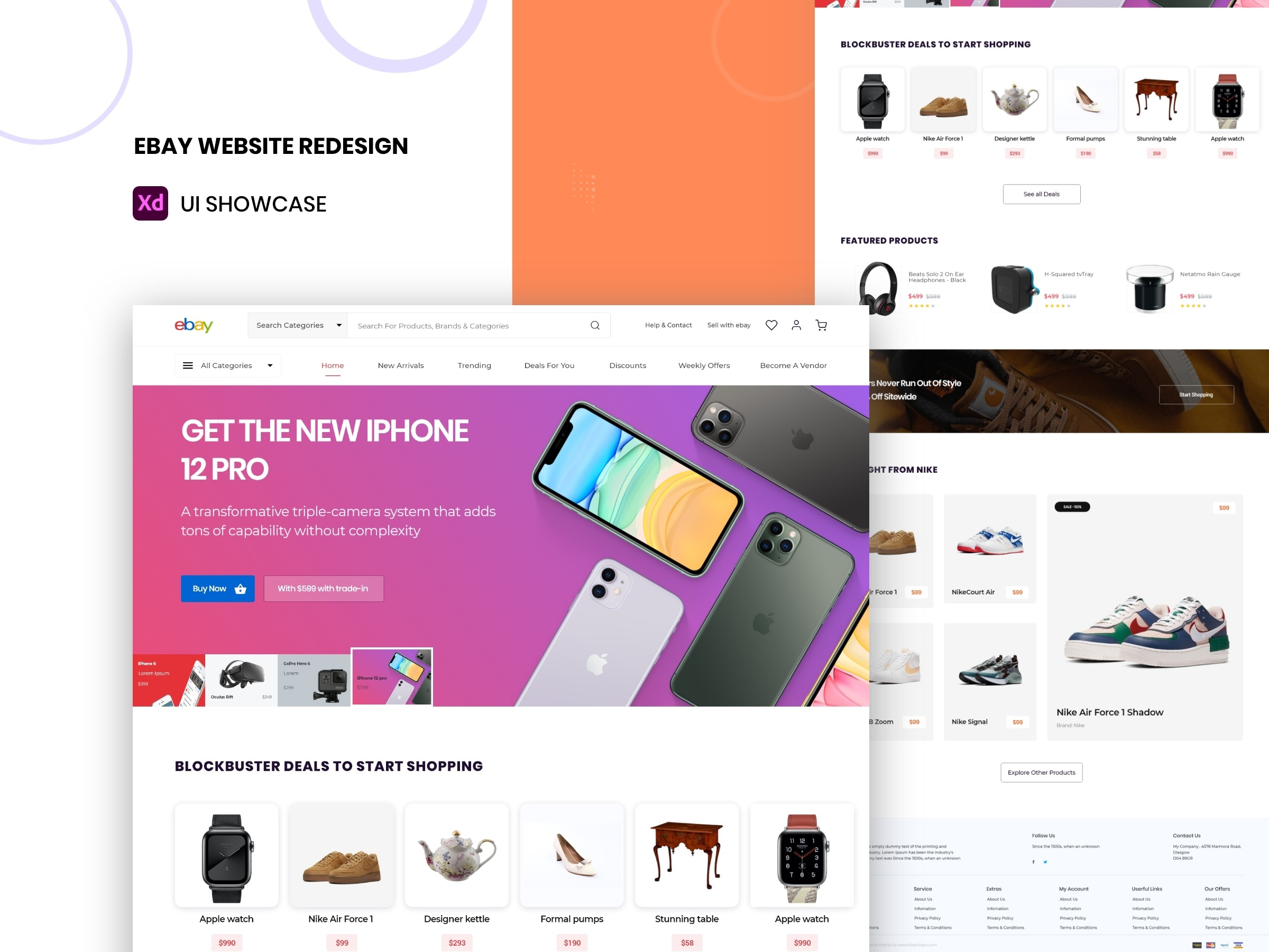 eBay Website Redesign - Uplabs Challenge by Sophia Miller for Bacancy on Dribbble