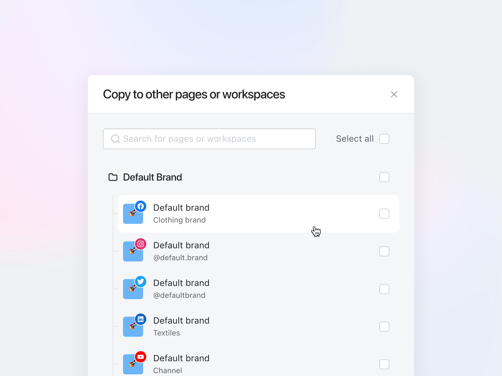 Copy modal redesign by Mihail Svetenco on Dribbble